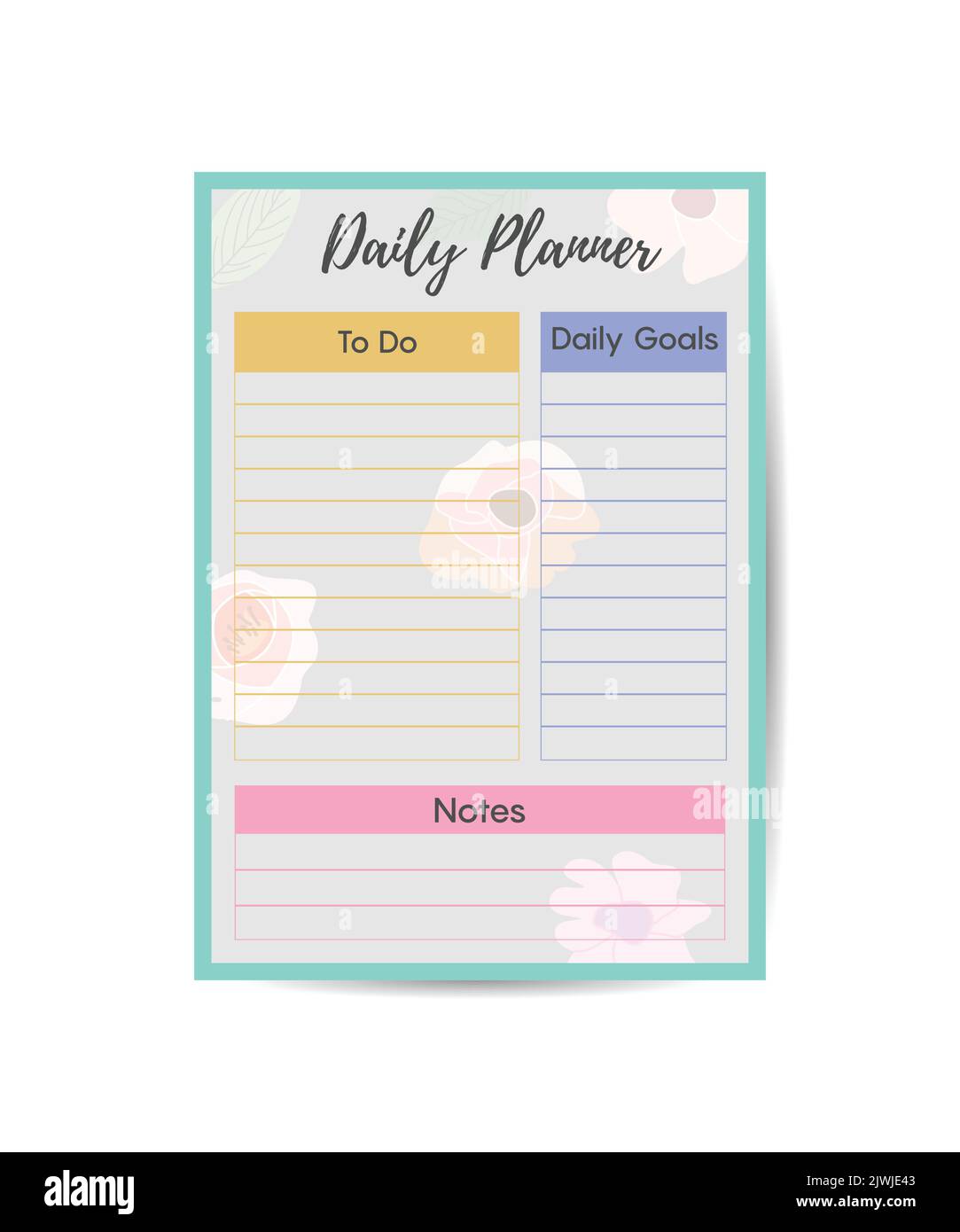 Set of minimalist planners Daily planner template Cute and simple ... Set of minimalist planners Daily planner template Cute and simple ...