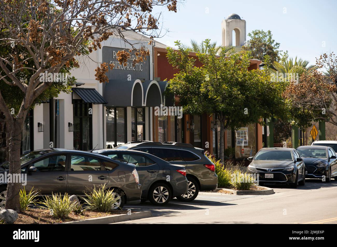 Vista, California, USA - February 13, 2022: Afternoon sunlight shines ...