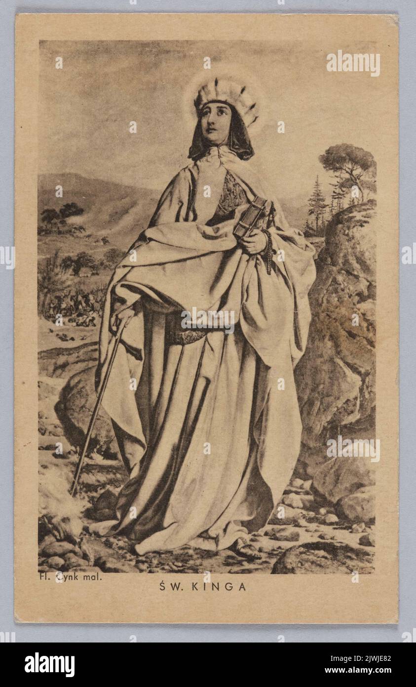 St. Kinga [reproduction of a painting by Florian Cynk (1838-1912 ...