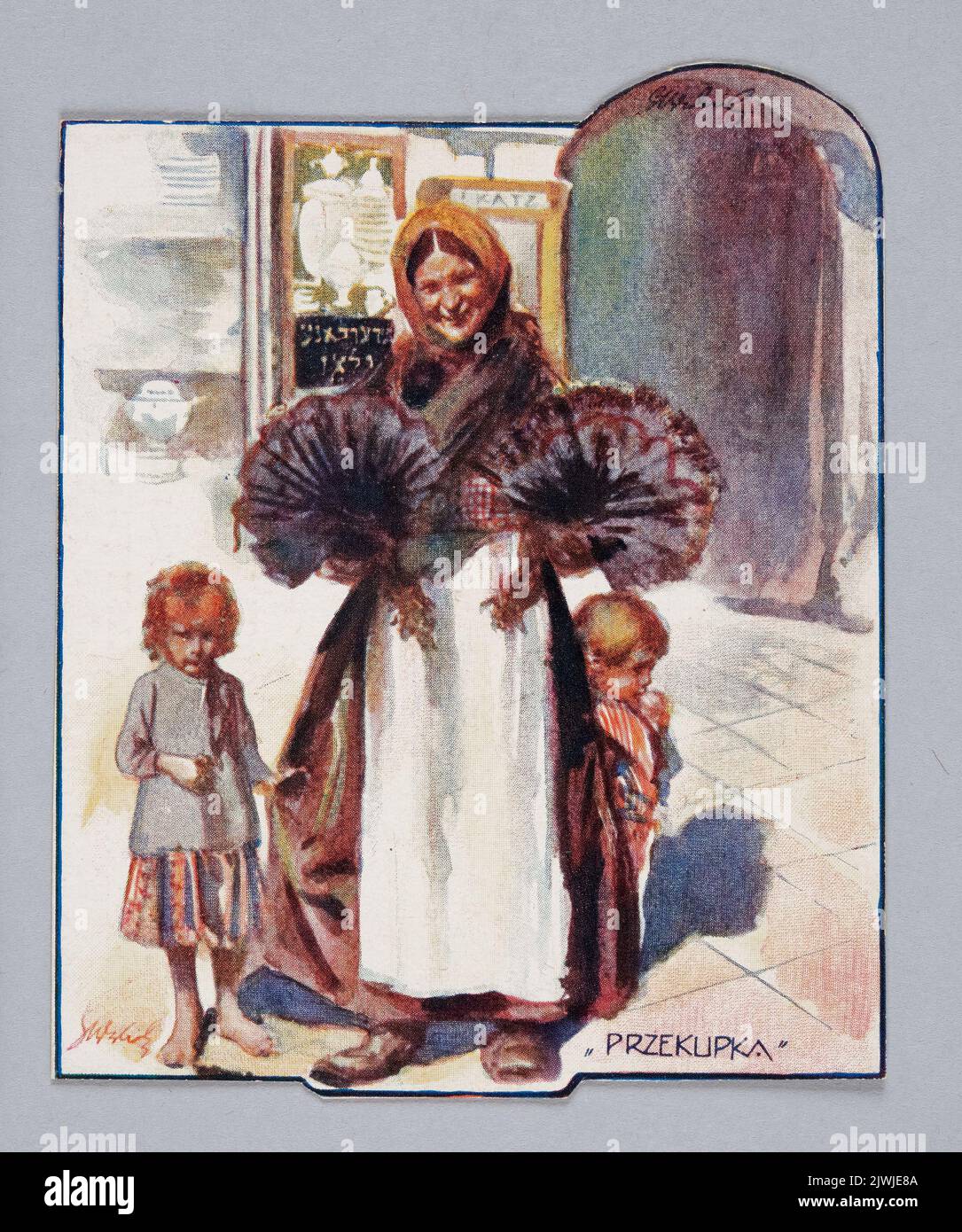 Reproduction of a painting on a postcard: Dębicki, Stanisław (1866-1924 ...