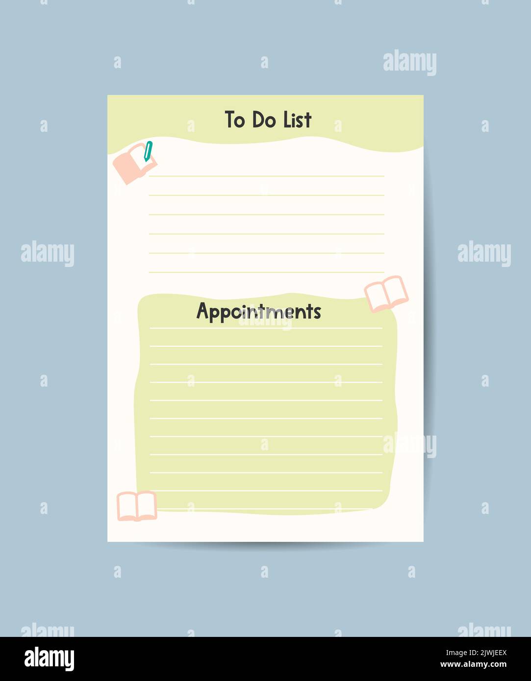 To do planner template Daily check list Organizer and schedule with ...