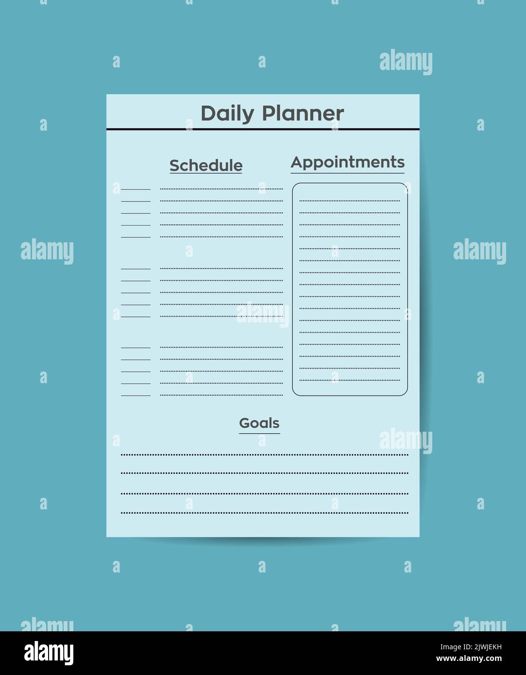 Daily Routines planner template minimalist planners Business organizer ...