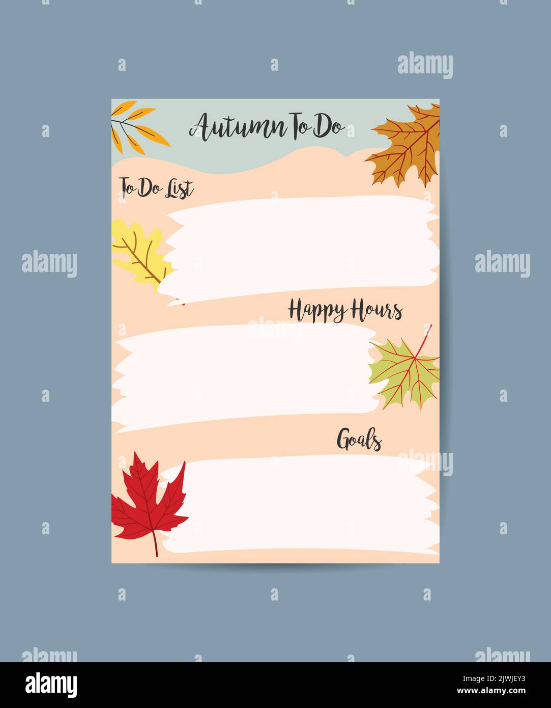 Autumn planner sheet Fall to-do list Planner insert or note page ...