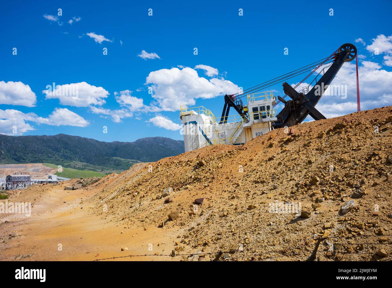 The Berkeley Pit, a former open pit copper mine located in Butte ...