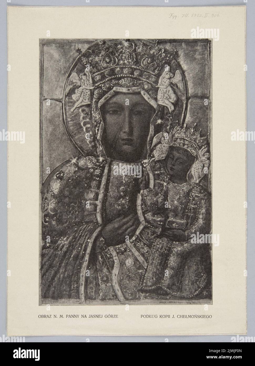 Reproduction of a painting: Chełmoński, Józef (1849-1914), Painting of ...