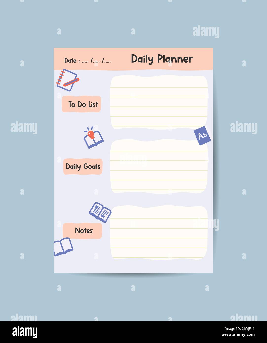 daily planner note paper to do list stickers templates decorated by ...
