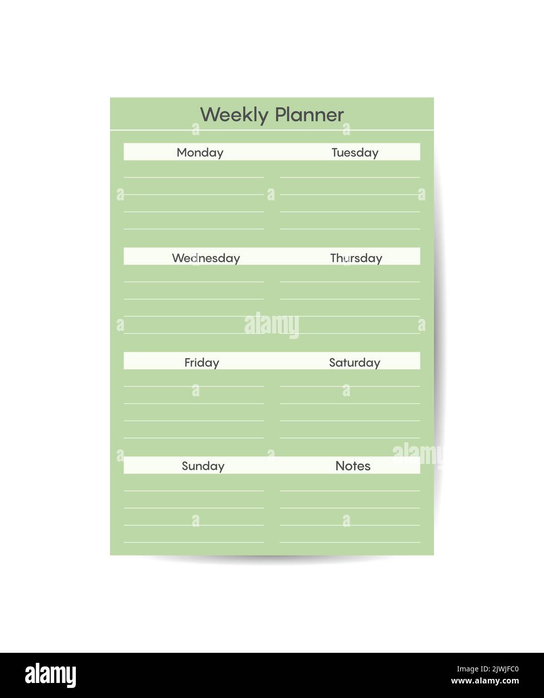 Planner template for business and studying with weekly plan pages task ...