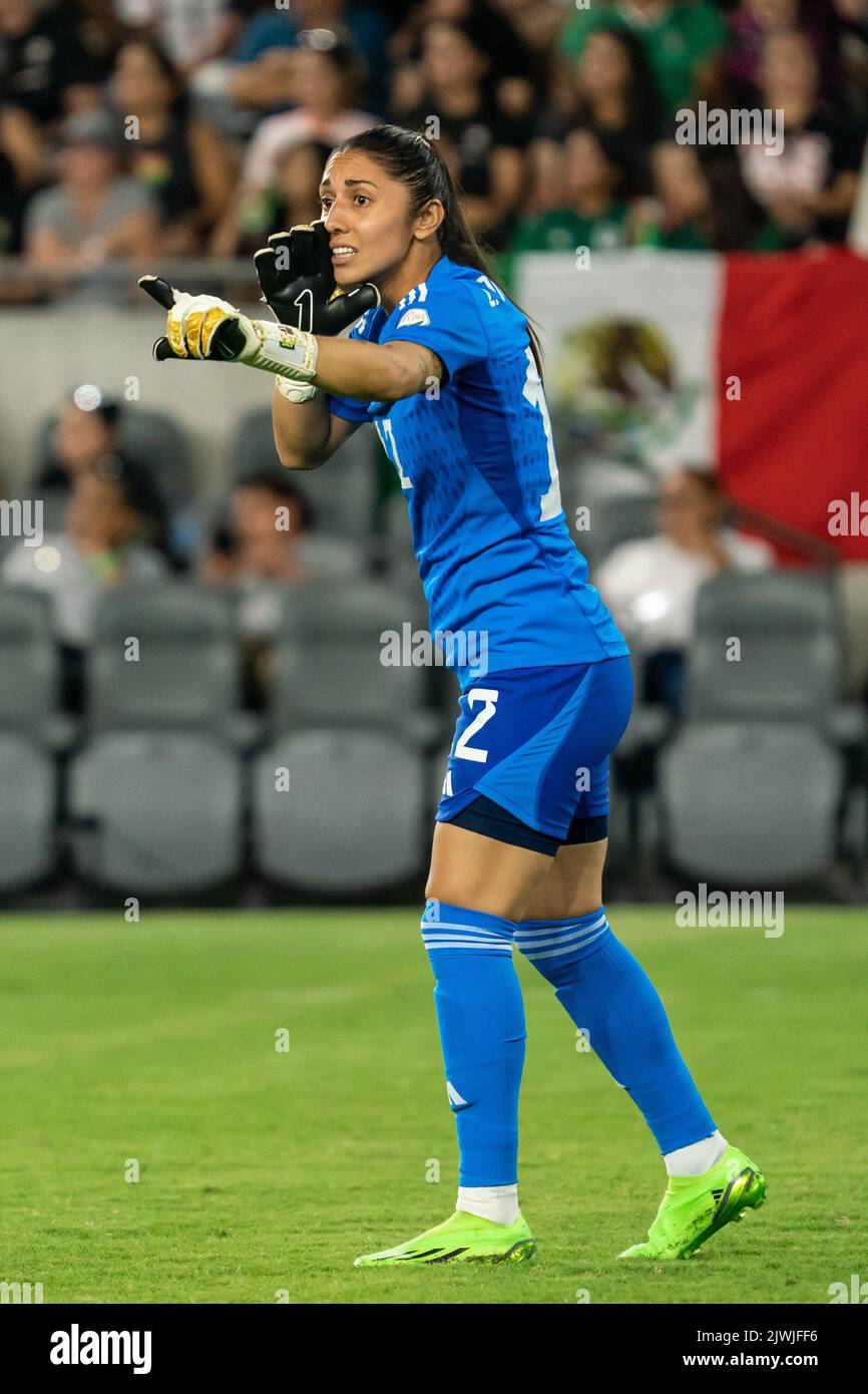 Los Angeles, United States. 05th Sep, 2022. Mexico goalkeeper Itzel ...