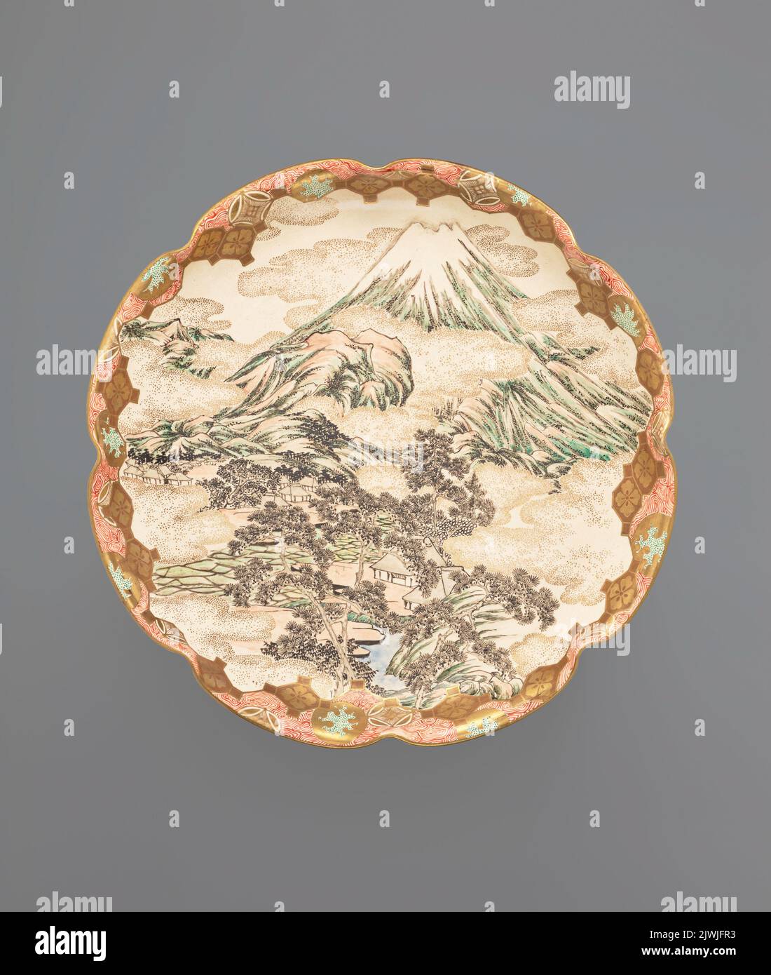 Plate. Taizan (wł. Takahashi Yohei), author Stock Photo - Alamy