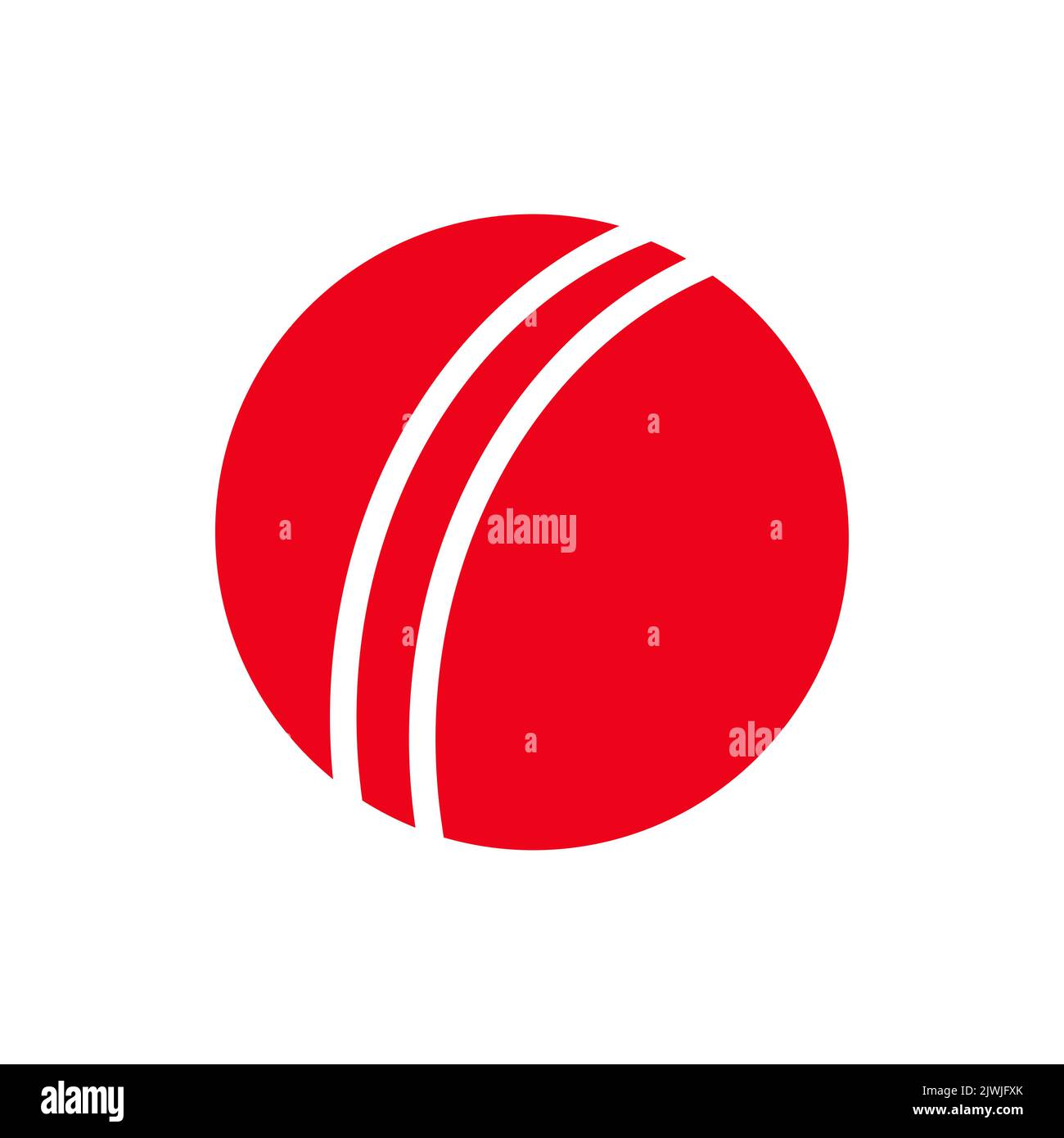 Cricket Ball Icon For Cricket Club Symbol Vector Template. Cricketer ...