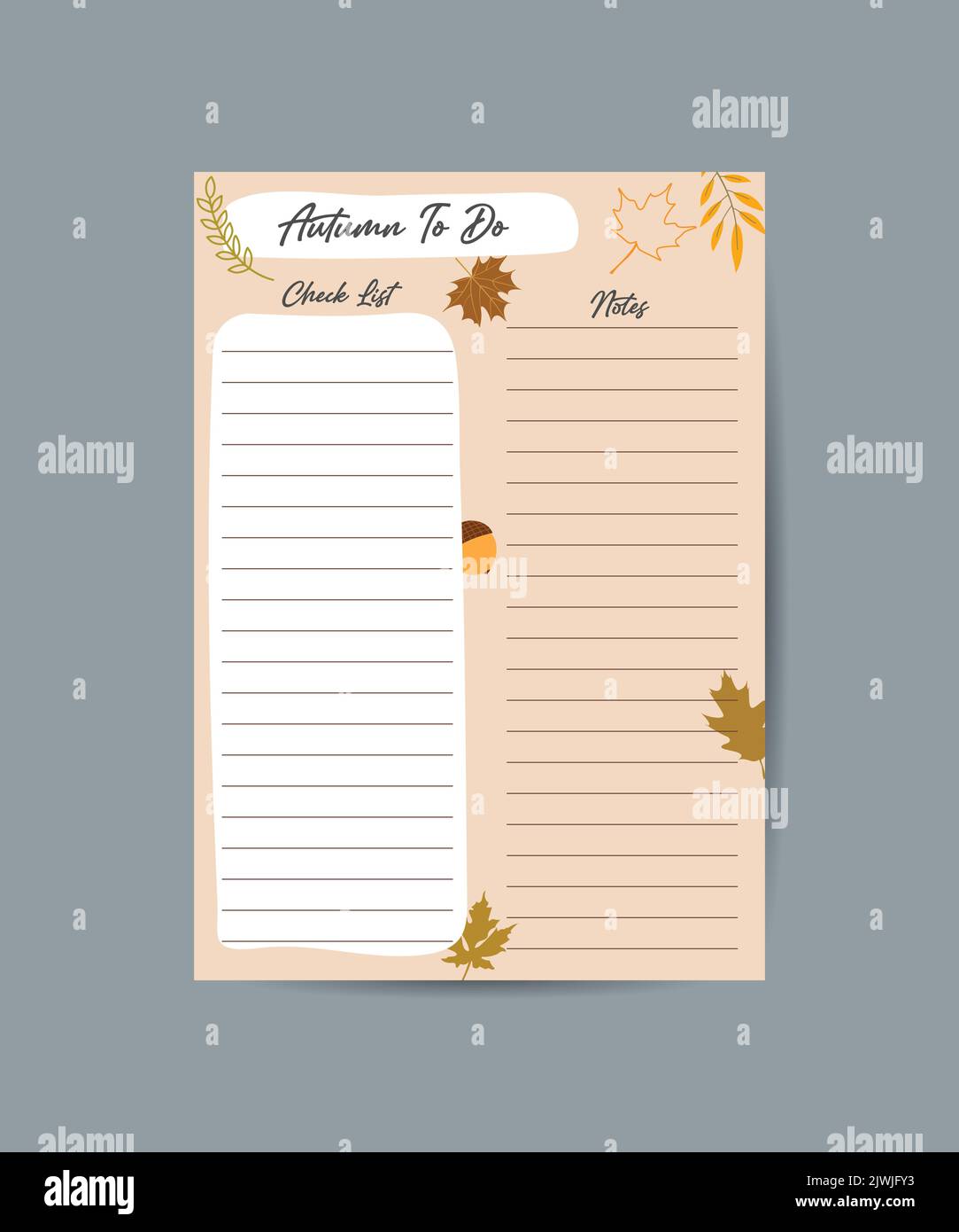 To do planner template Daily check list cozy autumn vibes Autumn trendy ...