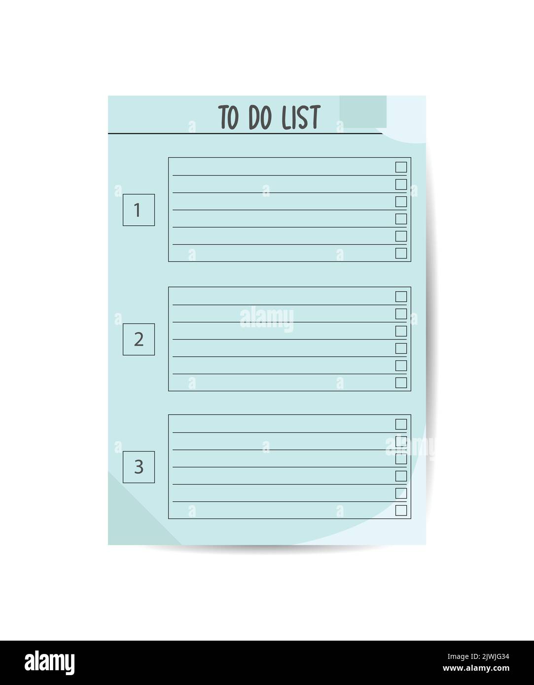 To do list with blue background. Can be used for weekly or daily ...