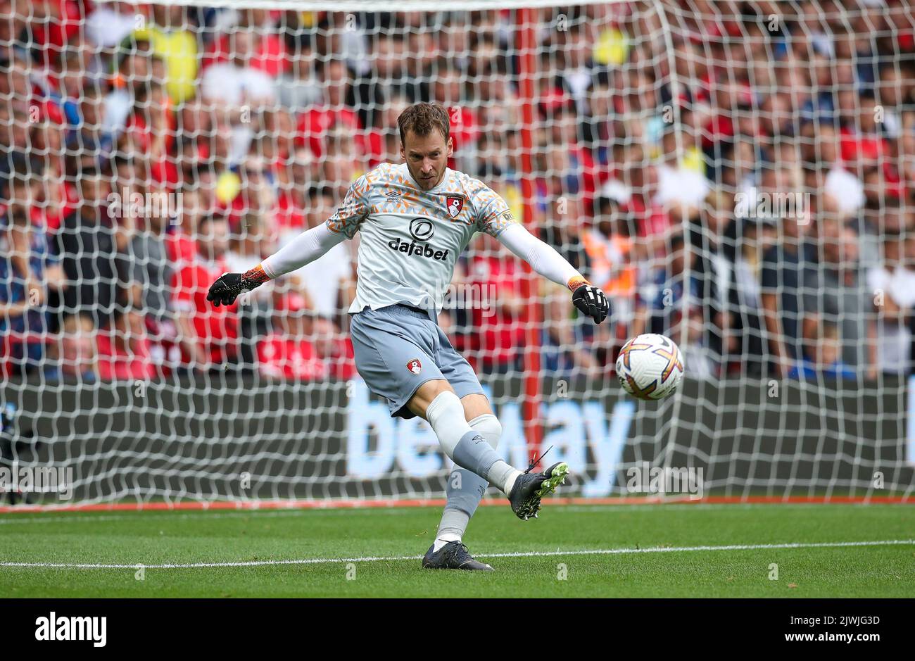 Bournemouth goalkeeper Neto during the Premier League match at The City ...