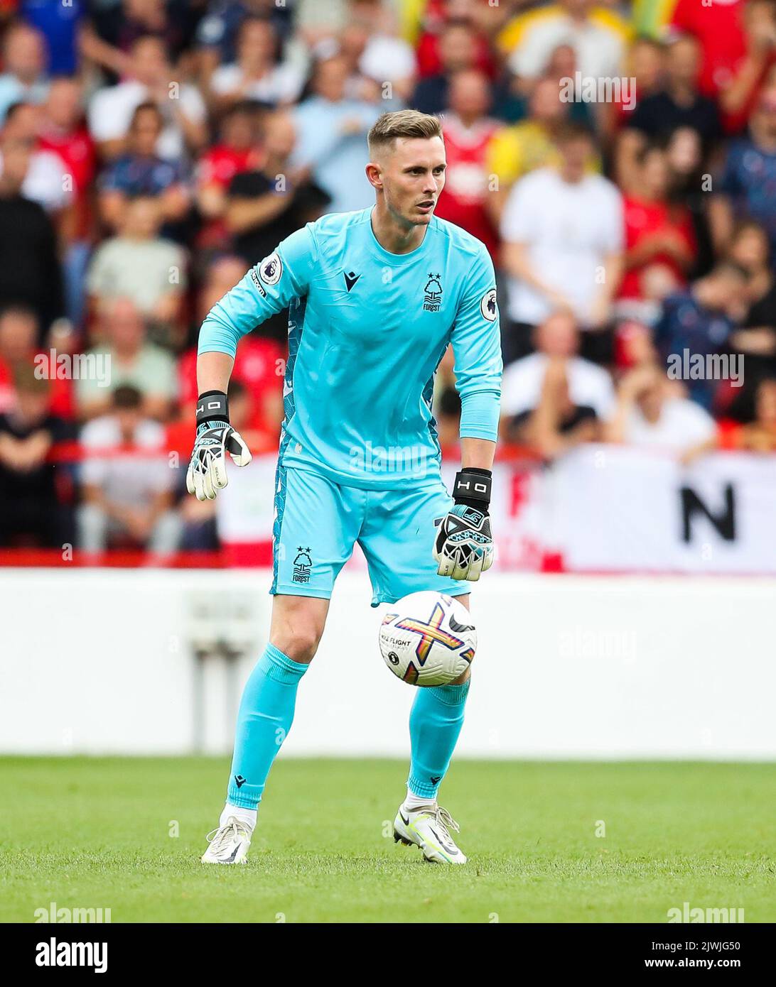 Nottingham Forest goalkeeper Dean Henderson during the Premier League ...