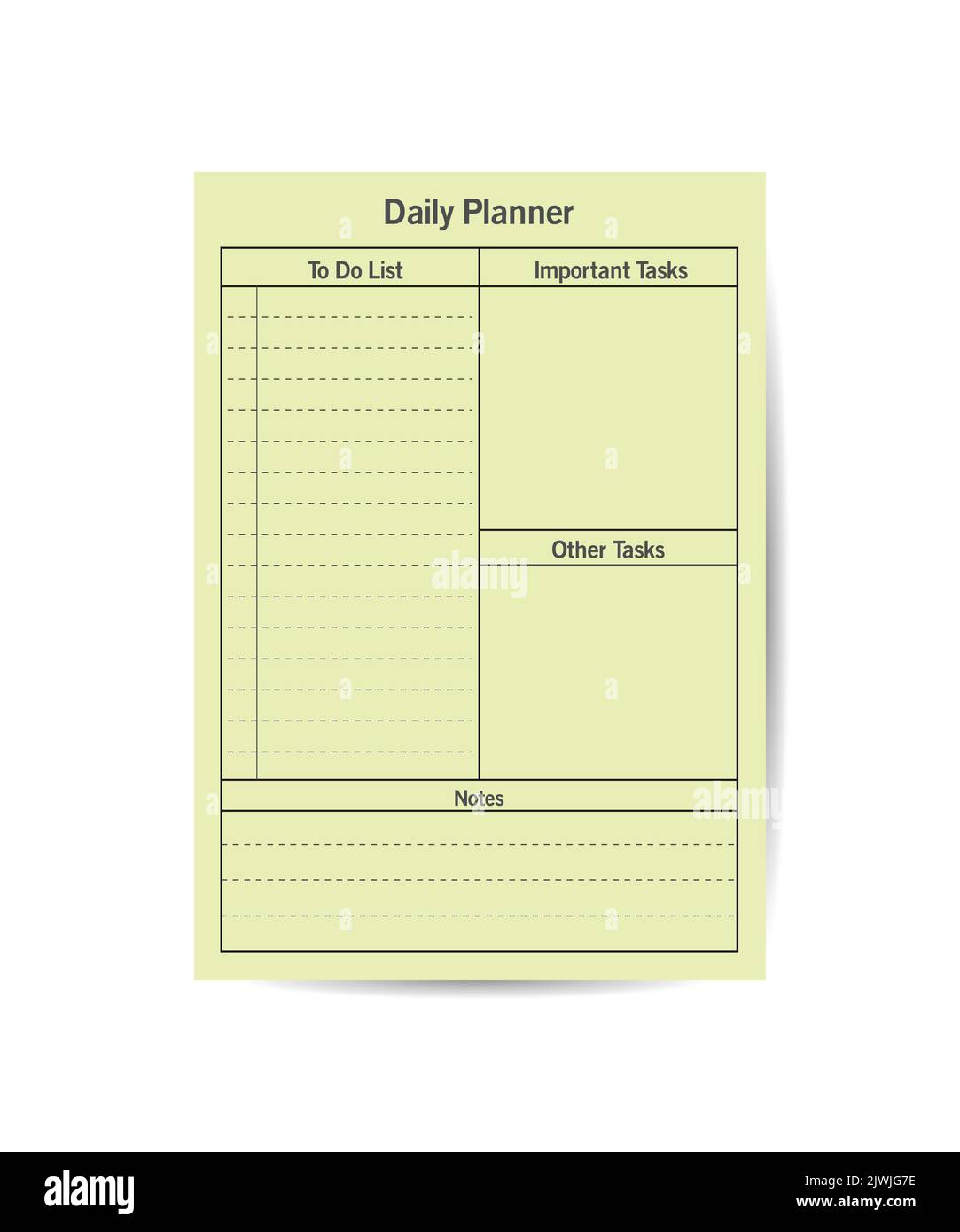 Daily planner printable template Vector. plan pages task and check list ...