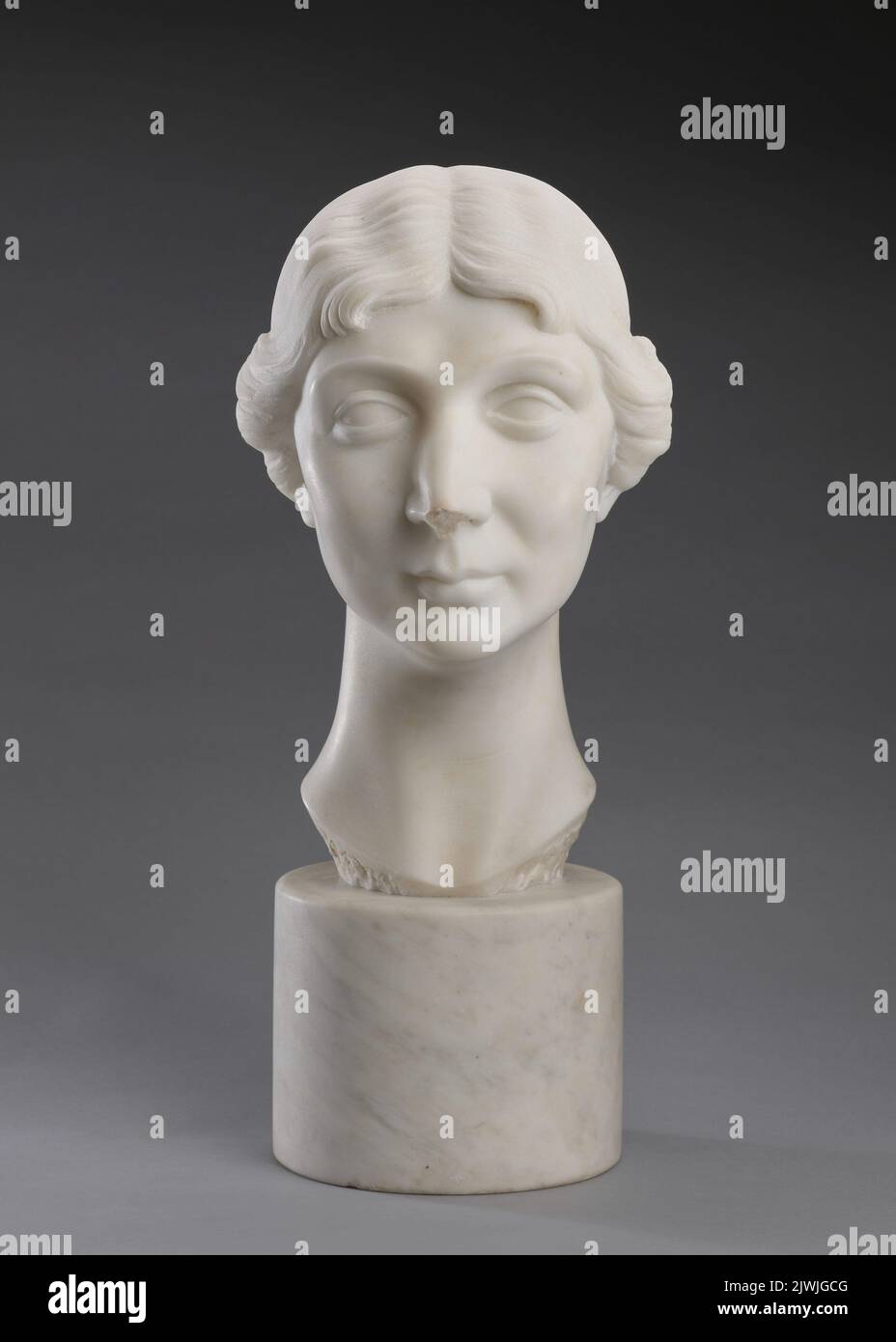 Portret Liny Moszkowskiej. Kuna, Henryk (1879-1945), sculptor Stock ...