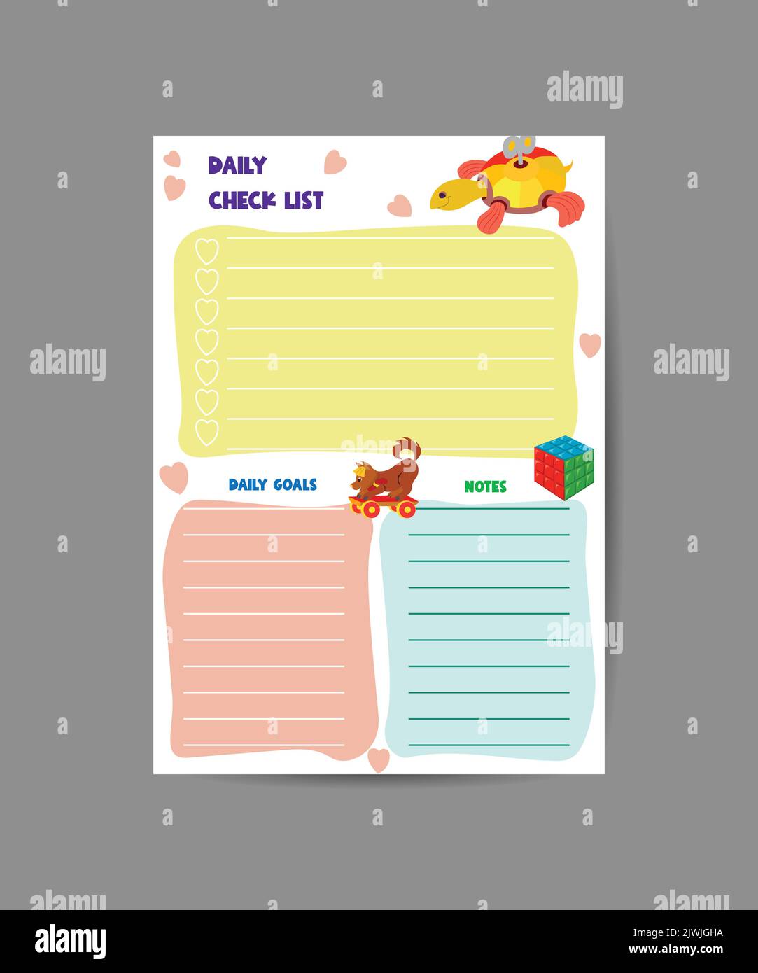 To do planner template. Daily check list. Organizer and schedule with ...
