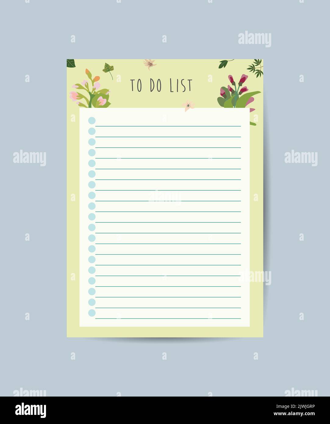 Printable minimalist personal planner page template. Daily, weekly ...