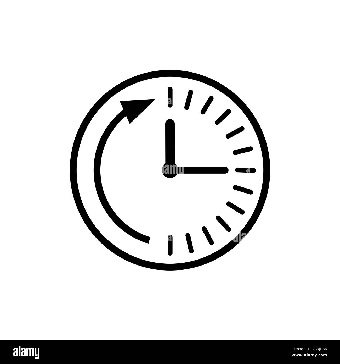 Time Icon Time And Watch Timer Symbol Ui Web Logo Sign Flat Design App Stock Passage Of