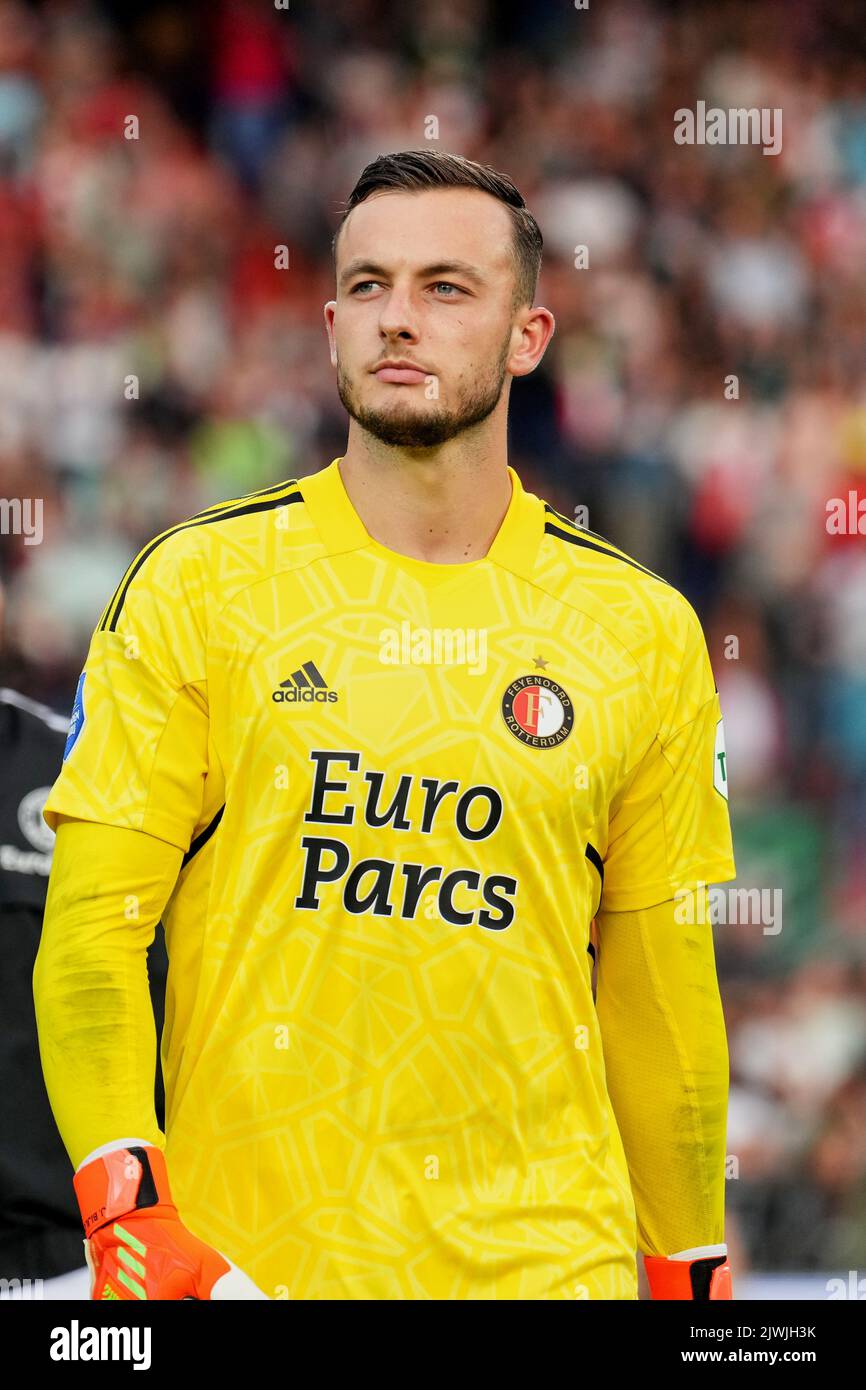 Rotterdam - goalkeeper Justin Bijlow of Feyenoord during the match between Feyenoord v FC Emmen ...