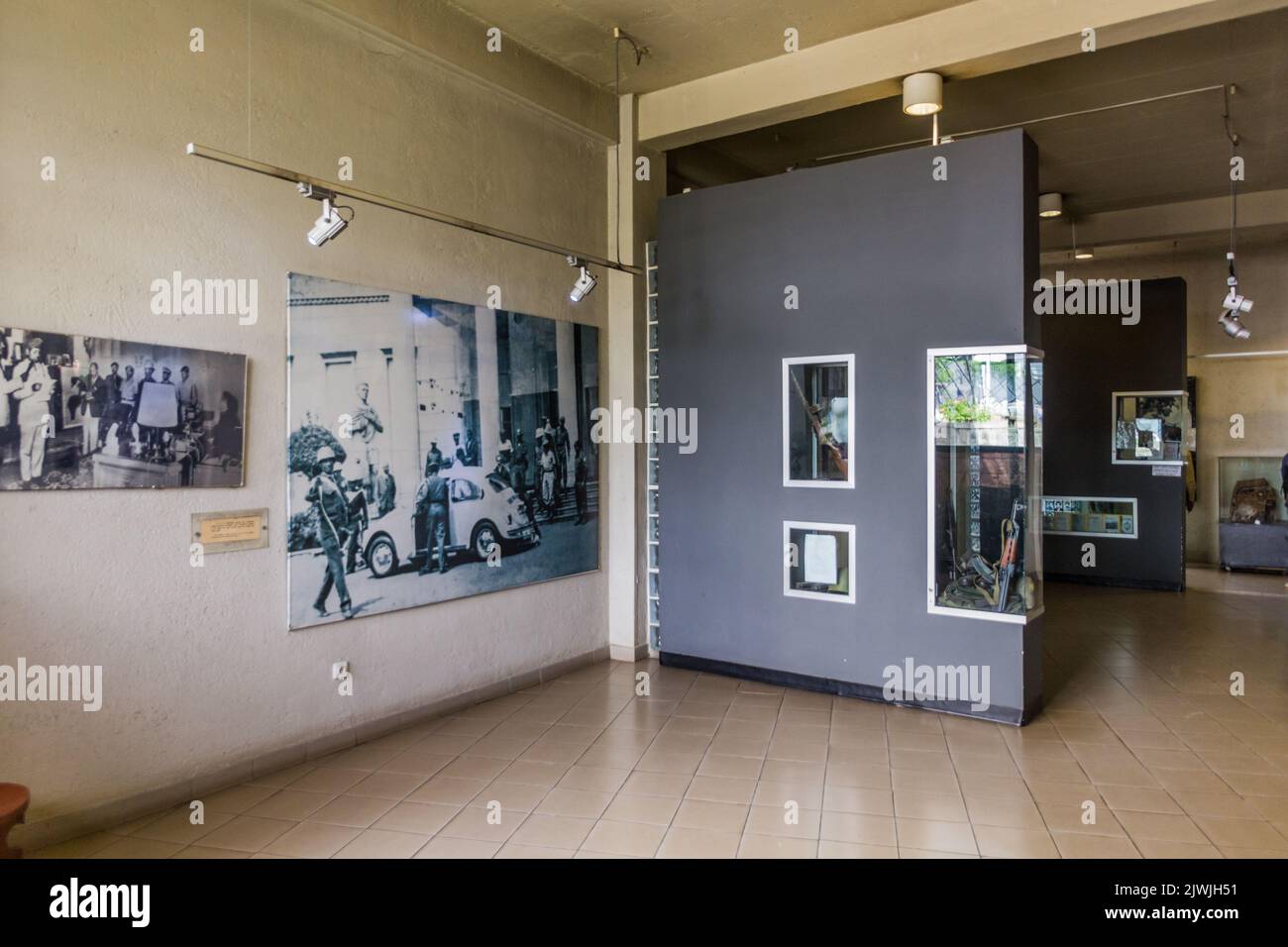 ADDIS ABABA, ETHIOPIA - APRIL 4, 2019: Exhibits in the Red Terror ...