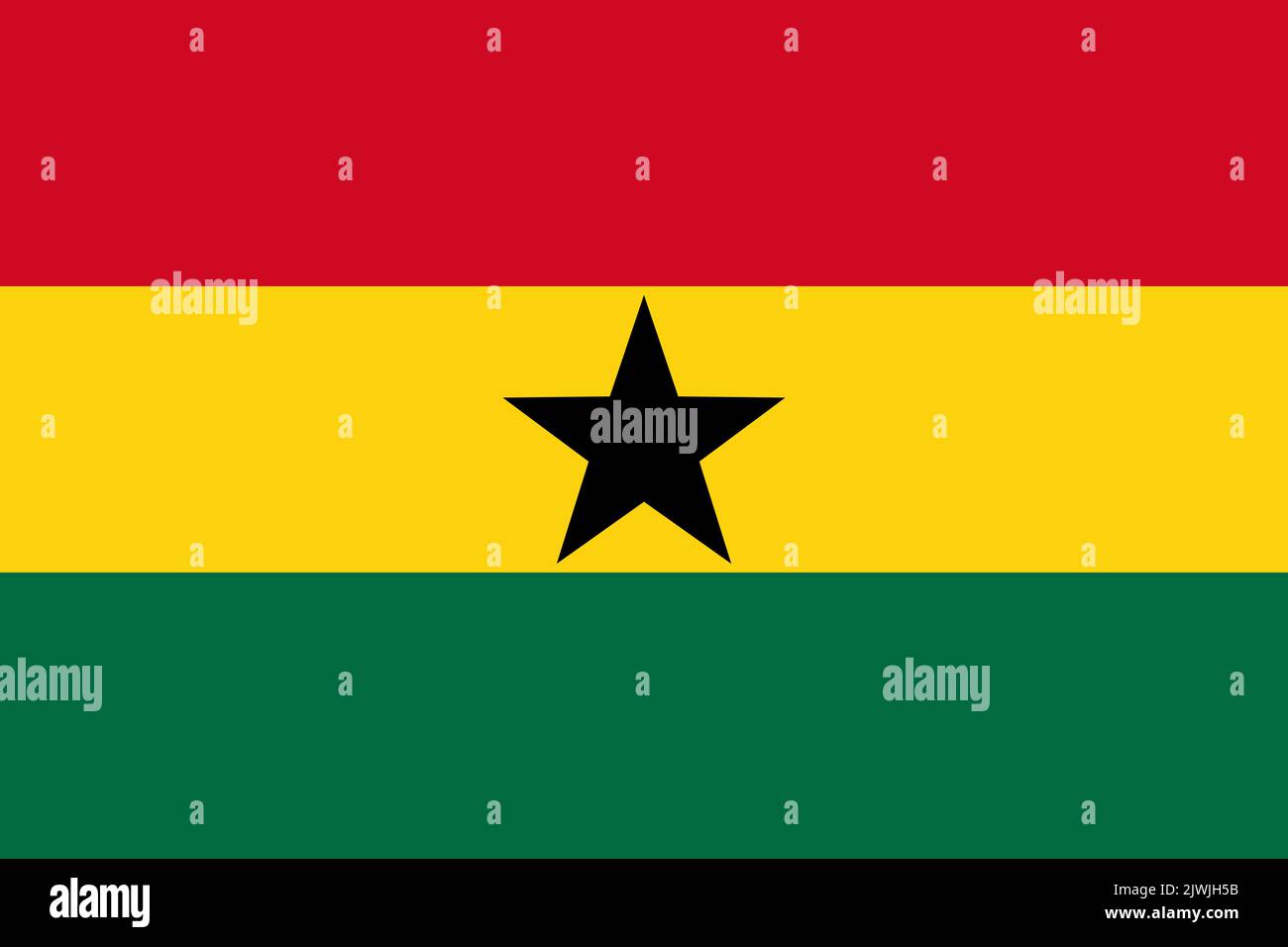 Ghana vector flag. Aftrican country nation symbol Stock Vector Image ...