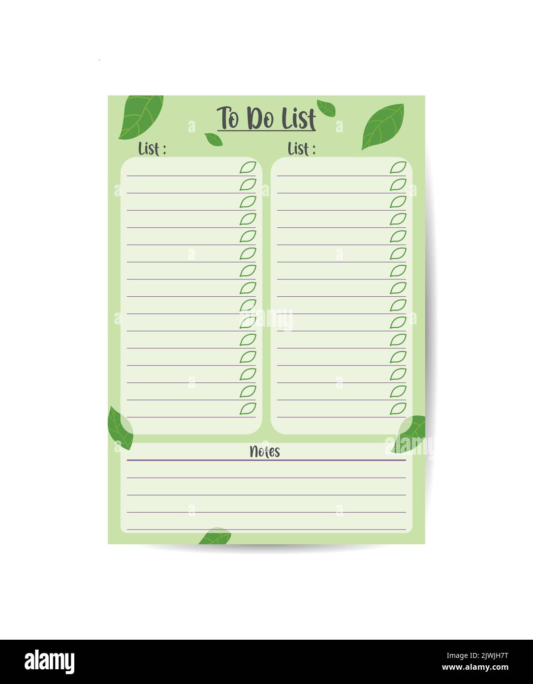 weekly or daily plans, notebooks, to-do lists, sticker templates. Flat ...