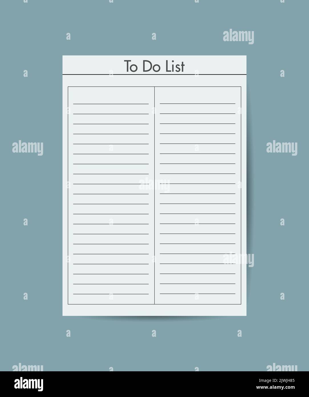 To do list, agenda, planner paper. Flat isolated icon on gray ...