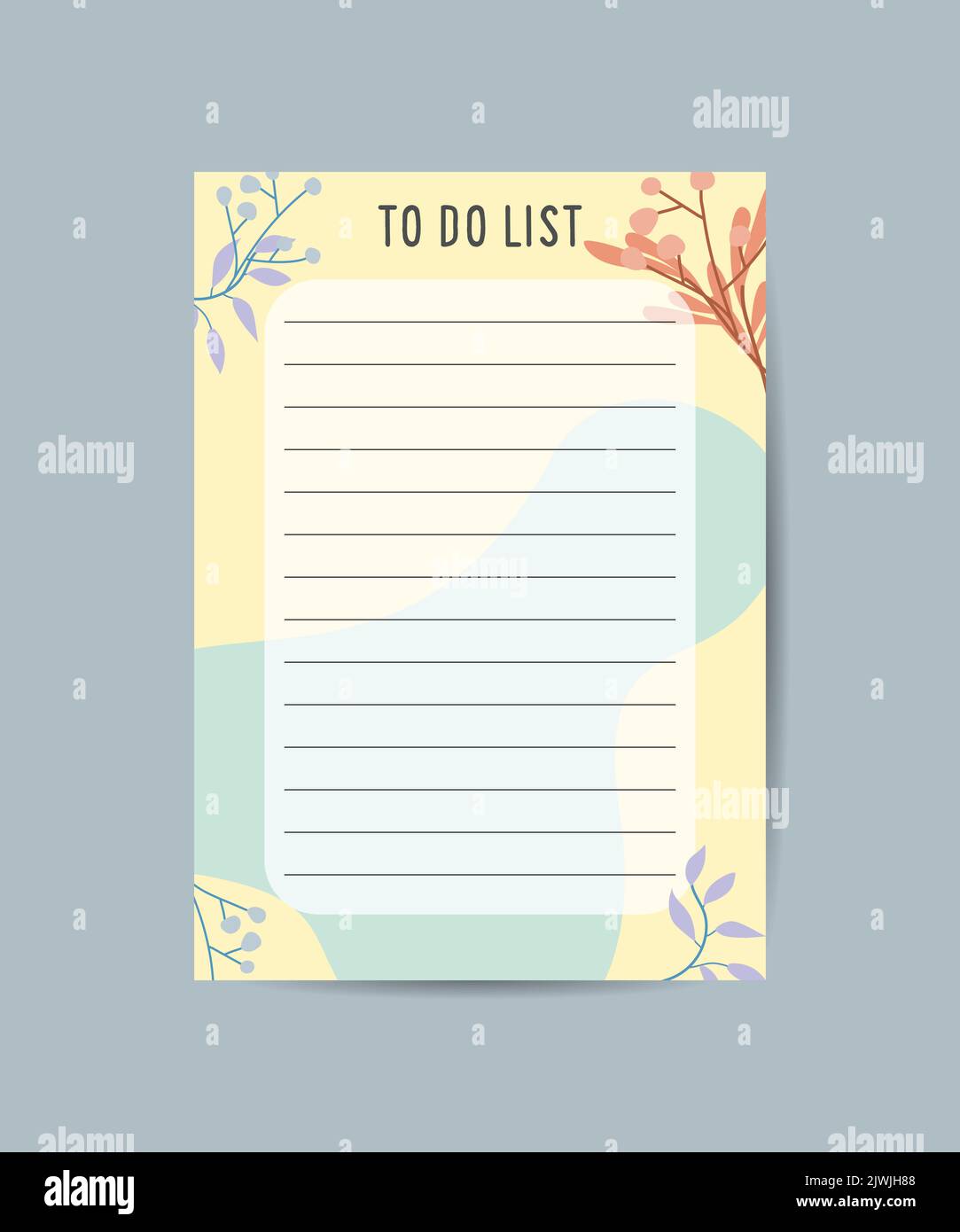 to-do list plan with flat design illustration. Templates for agendas ...