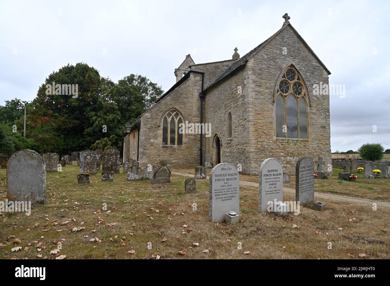 St Mary the Virgin Church in the north Oxfordshire hamlet of Hampton ...