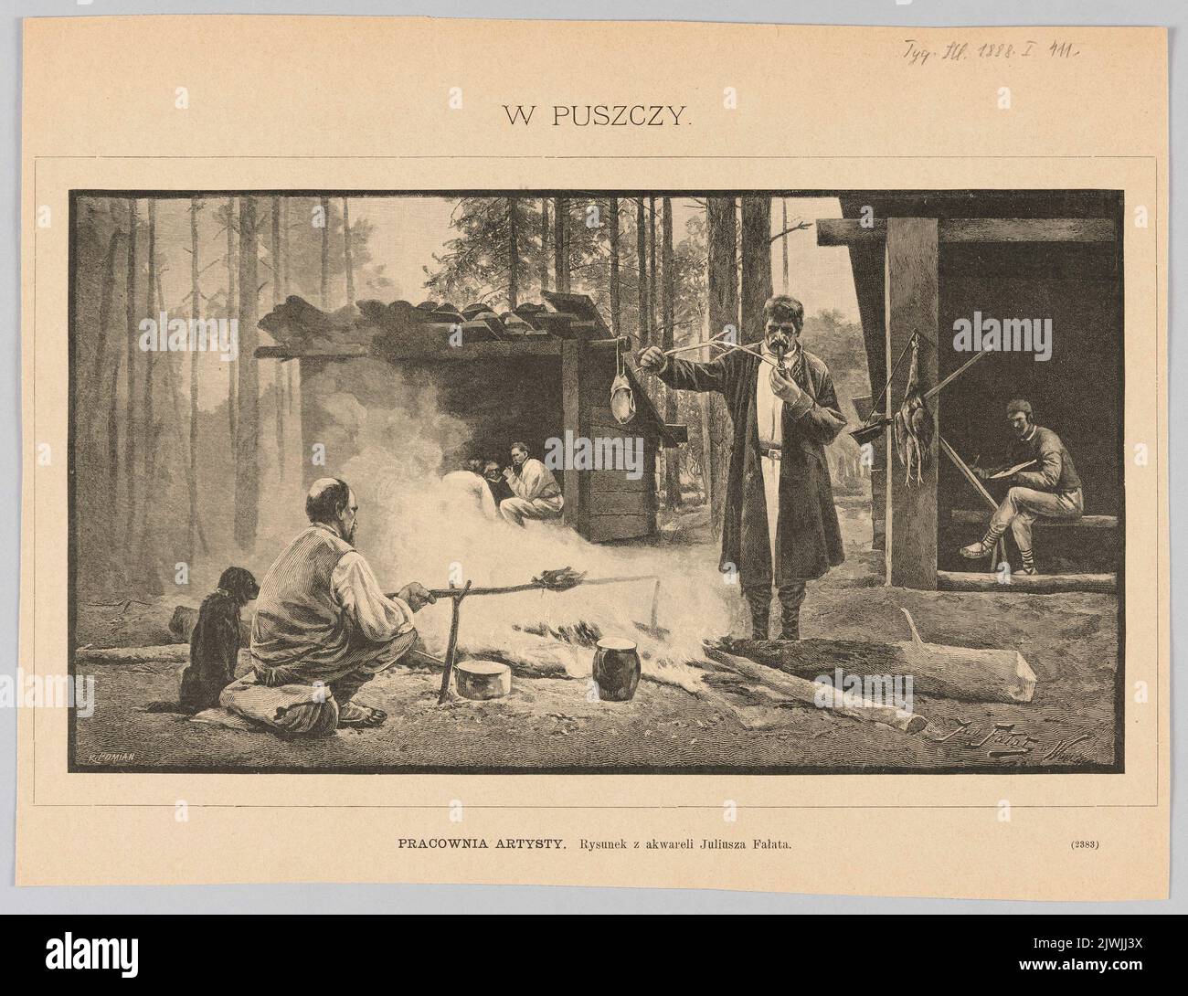 Julian Fałat, In the forest – artist’s workshop. Julian Fałat (1853 ...