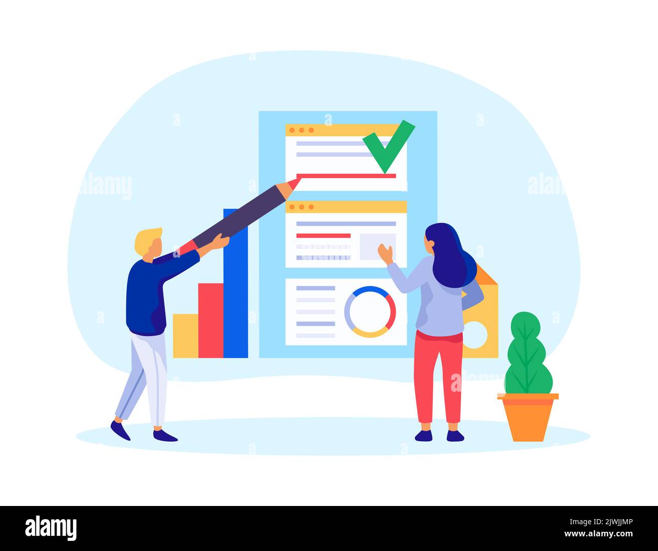 Kanban Project Management Business Concept In Company Stock Vector