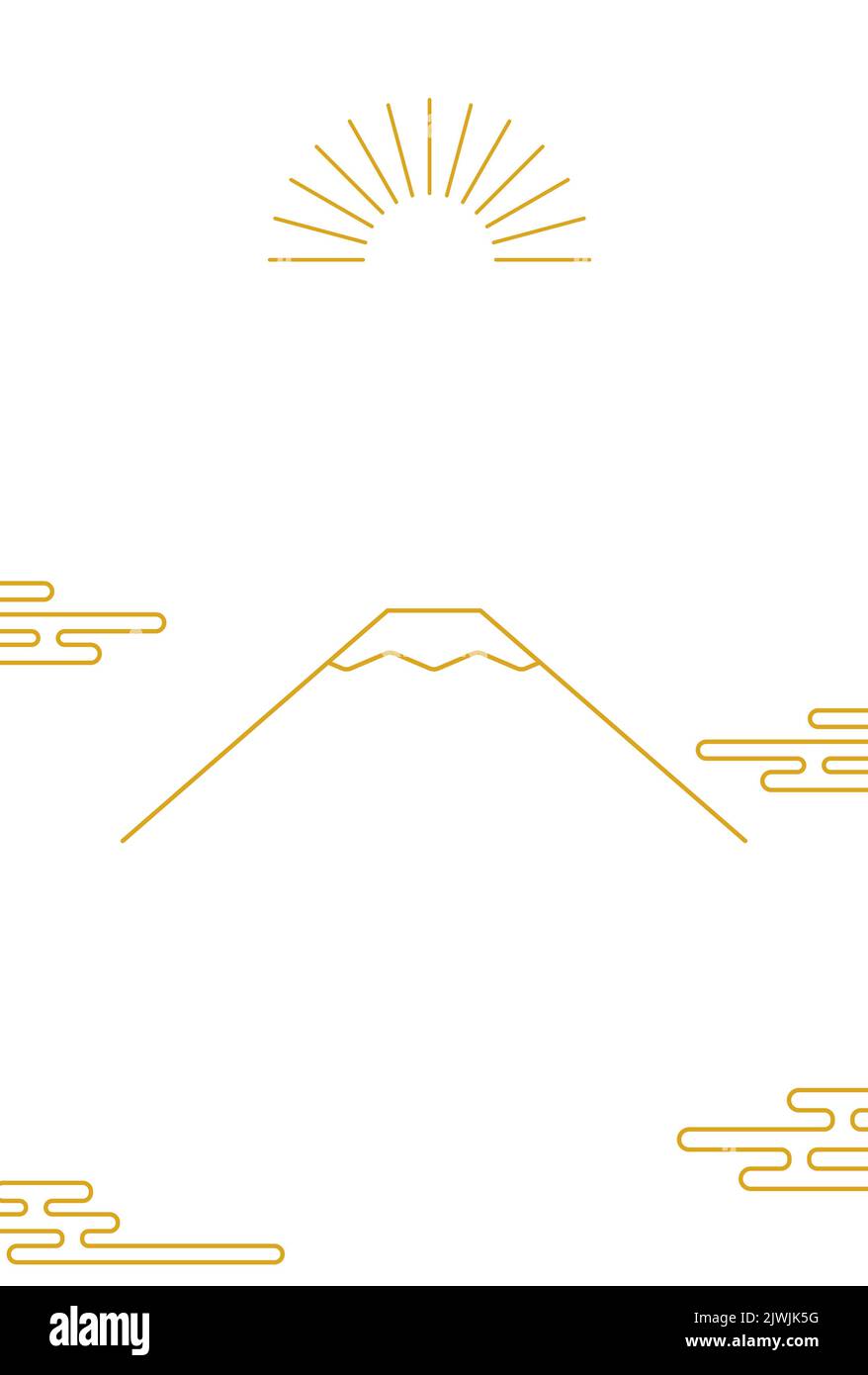 Japanese New Year Card for the Year of the Rabbit 2023, Simple line ...