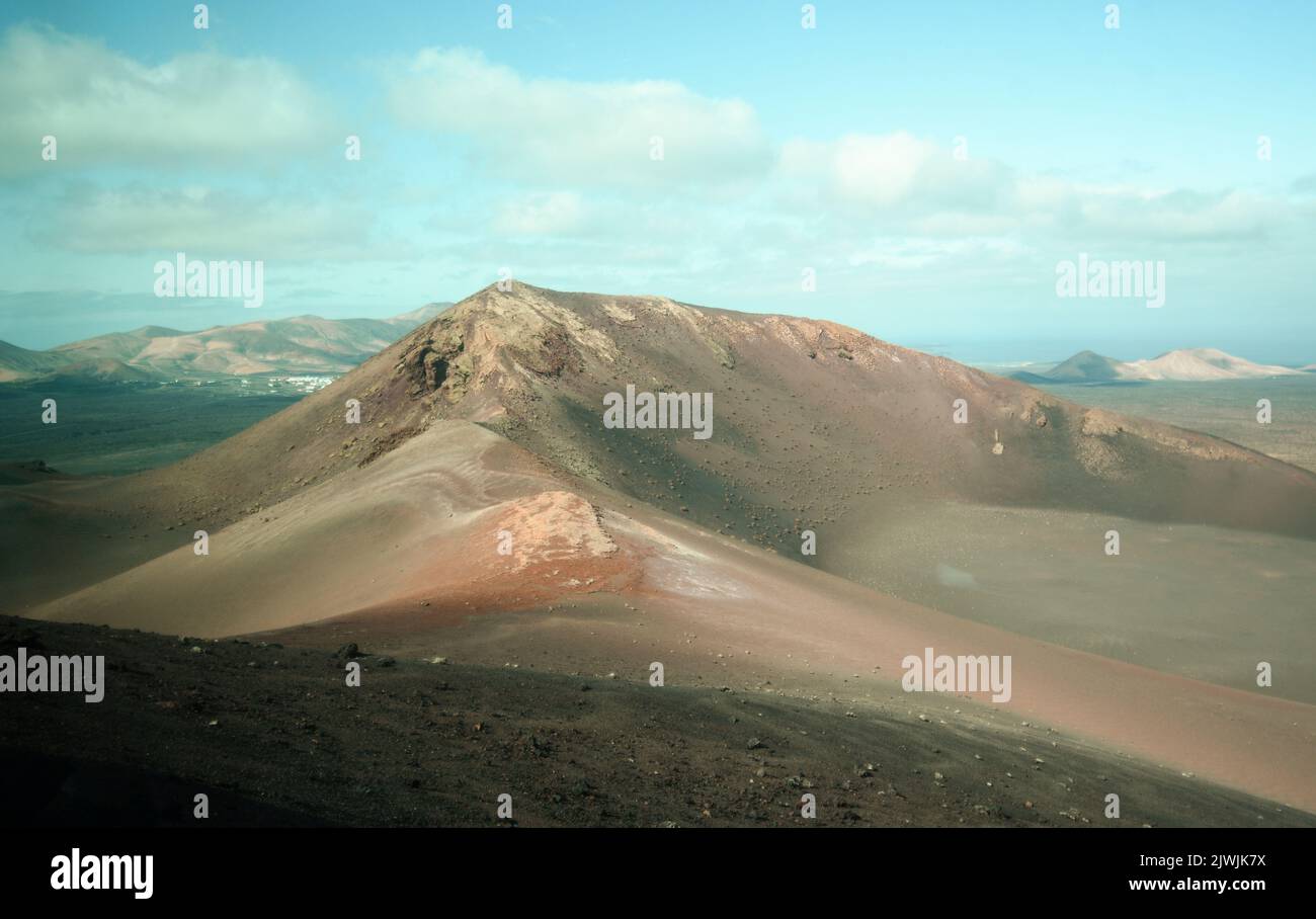Volcanoes of the Timanfaya National Park in Lanzarote Stock Photo - Alamy