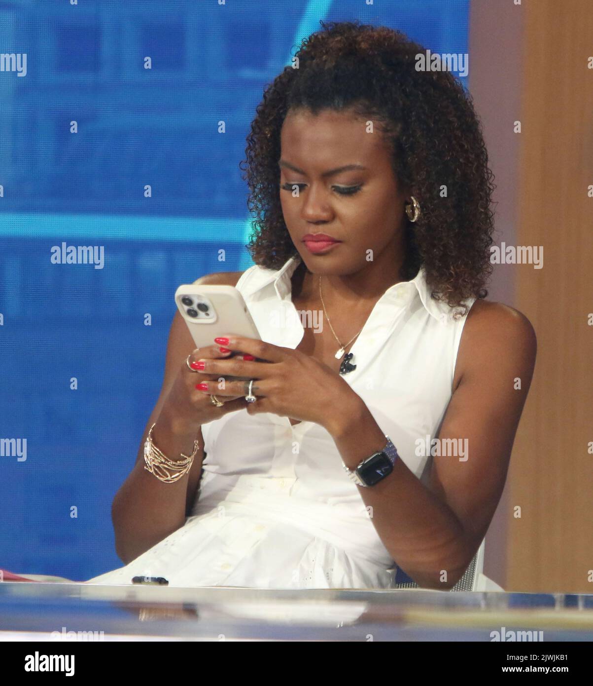Celebrities At The Good Morning America Studios. -PICTURED: Janai ...