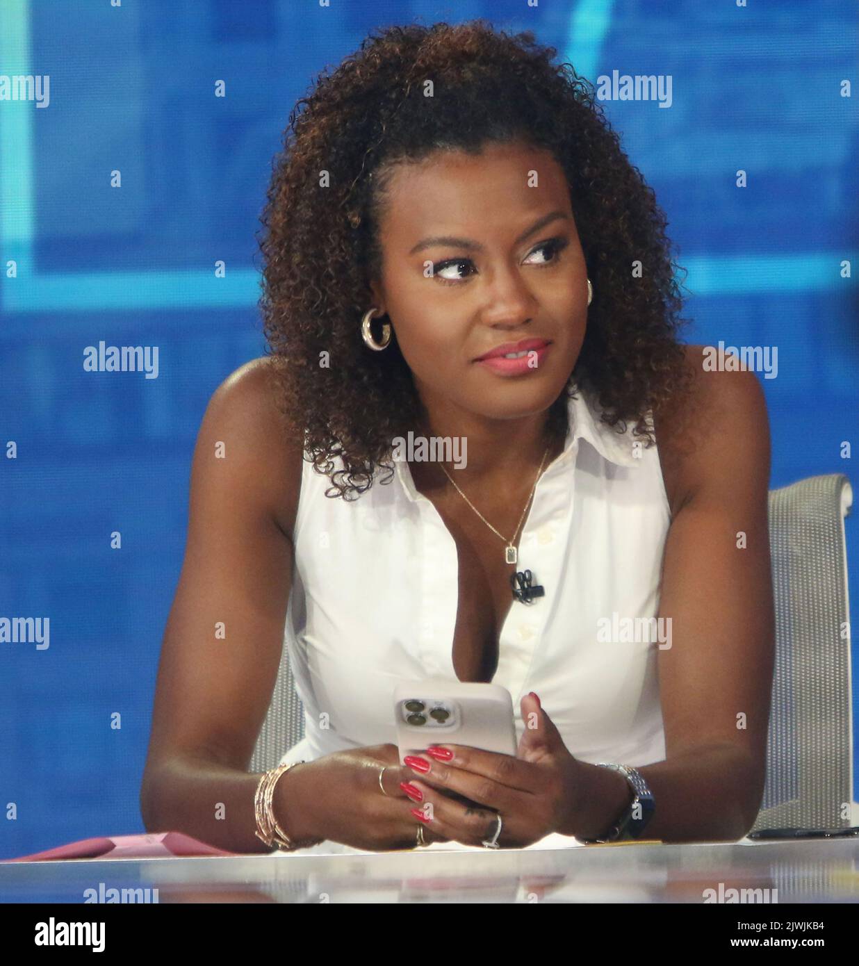 Celebrities At The Good Morning America Studios. -PICTURED: Janai ...