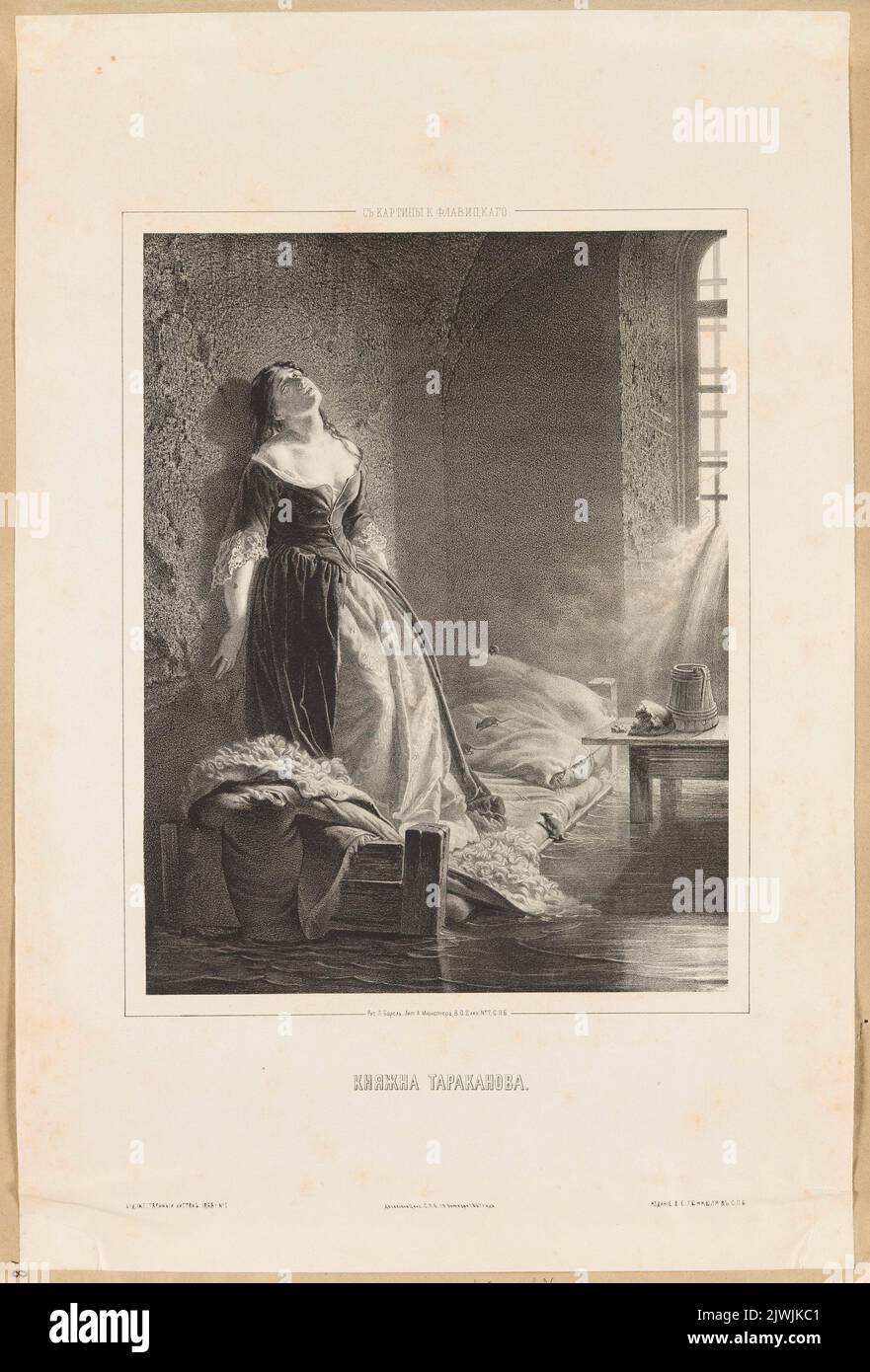 Princess Tarakanowa (chart from the series `Chudożestviennyj Listok ...