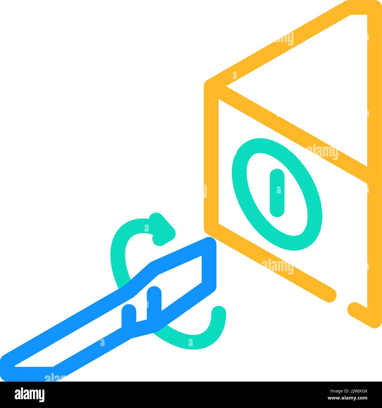 screw bolt assembly furniture color icon vector illustration Stock ...