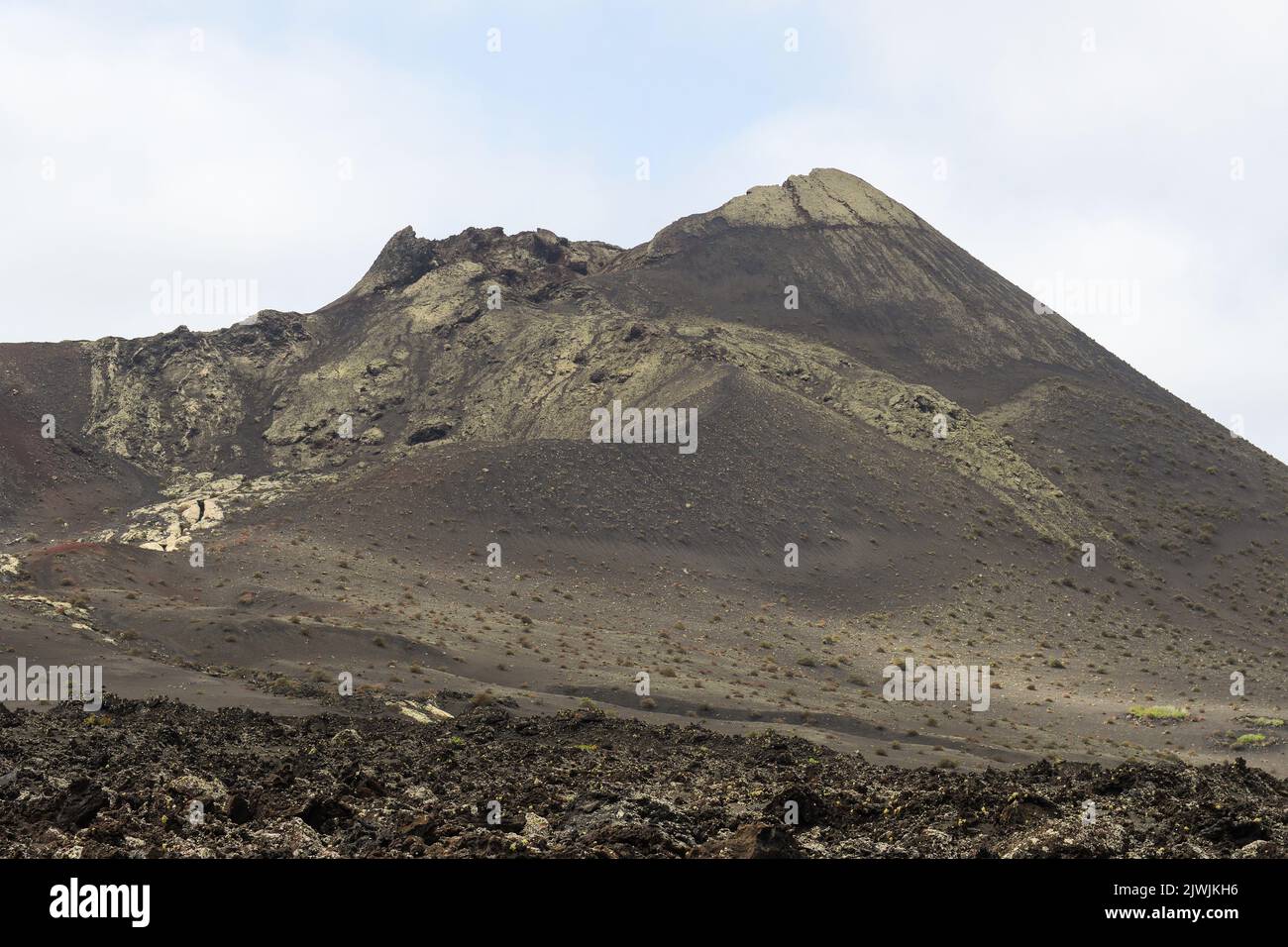 Volcanoes of the Timanfaya National Park in Lanzarote Stock Photo - Alamy
