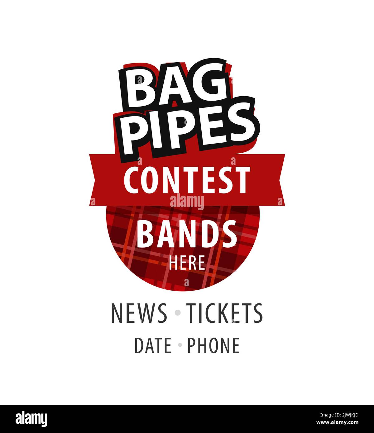 Scotland tartan poster Stock Vector Images - Alamy