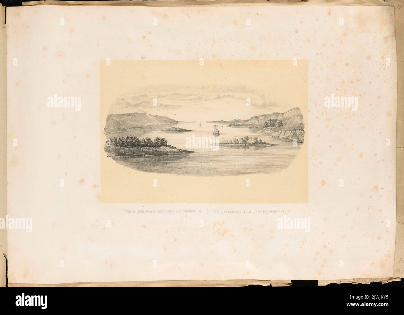 View of the Lena River between Yakutsk and Olyokminsk. Draeger, F ...