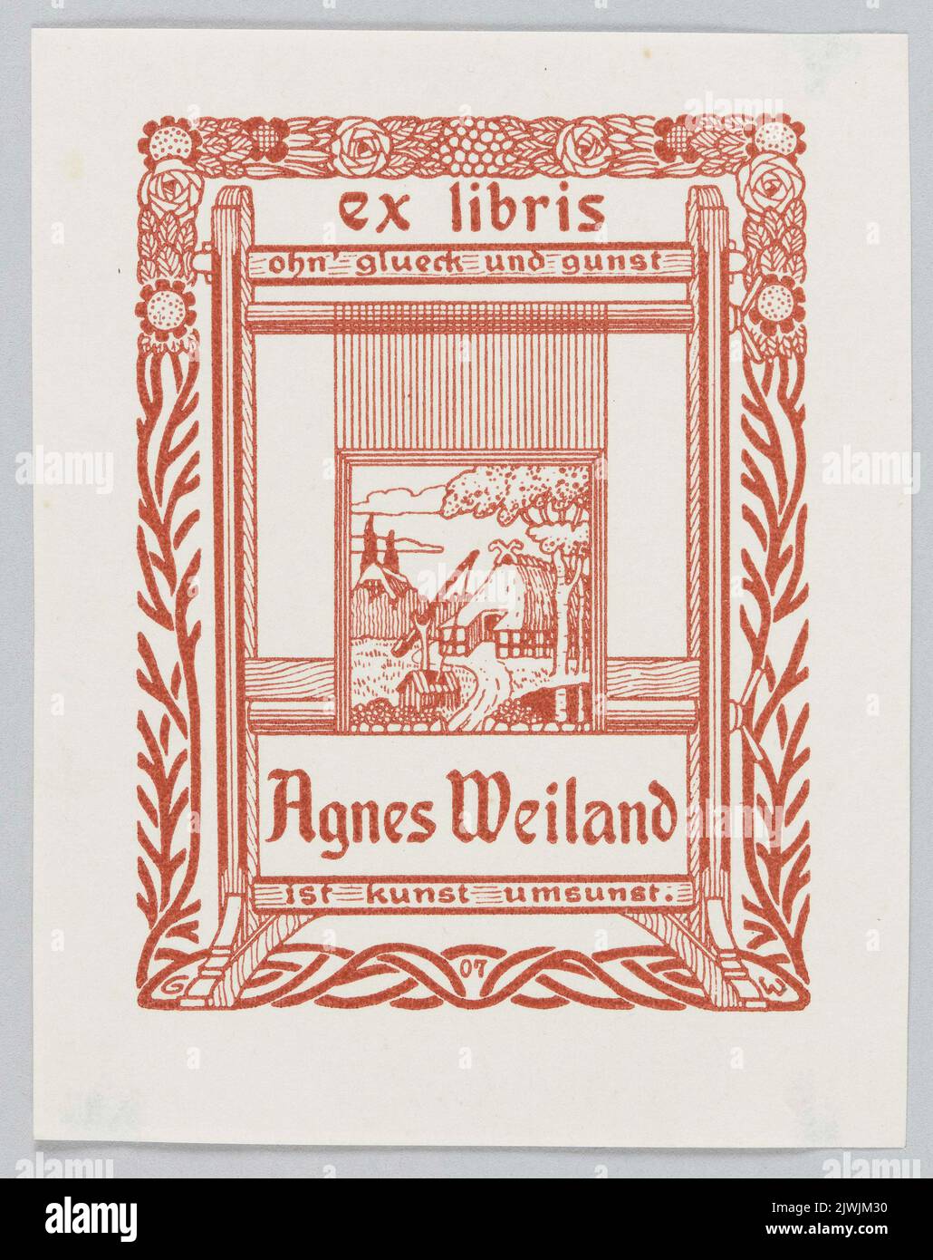 Agnes bookplate hi-res stock photography and images - Alamy