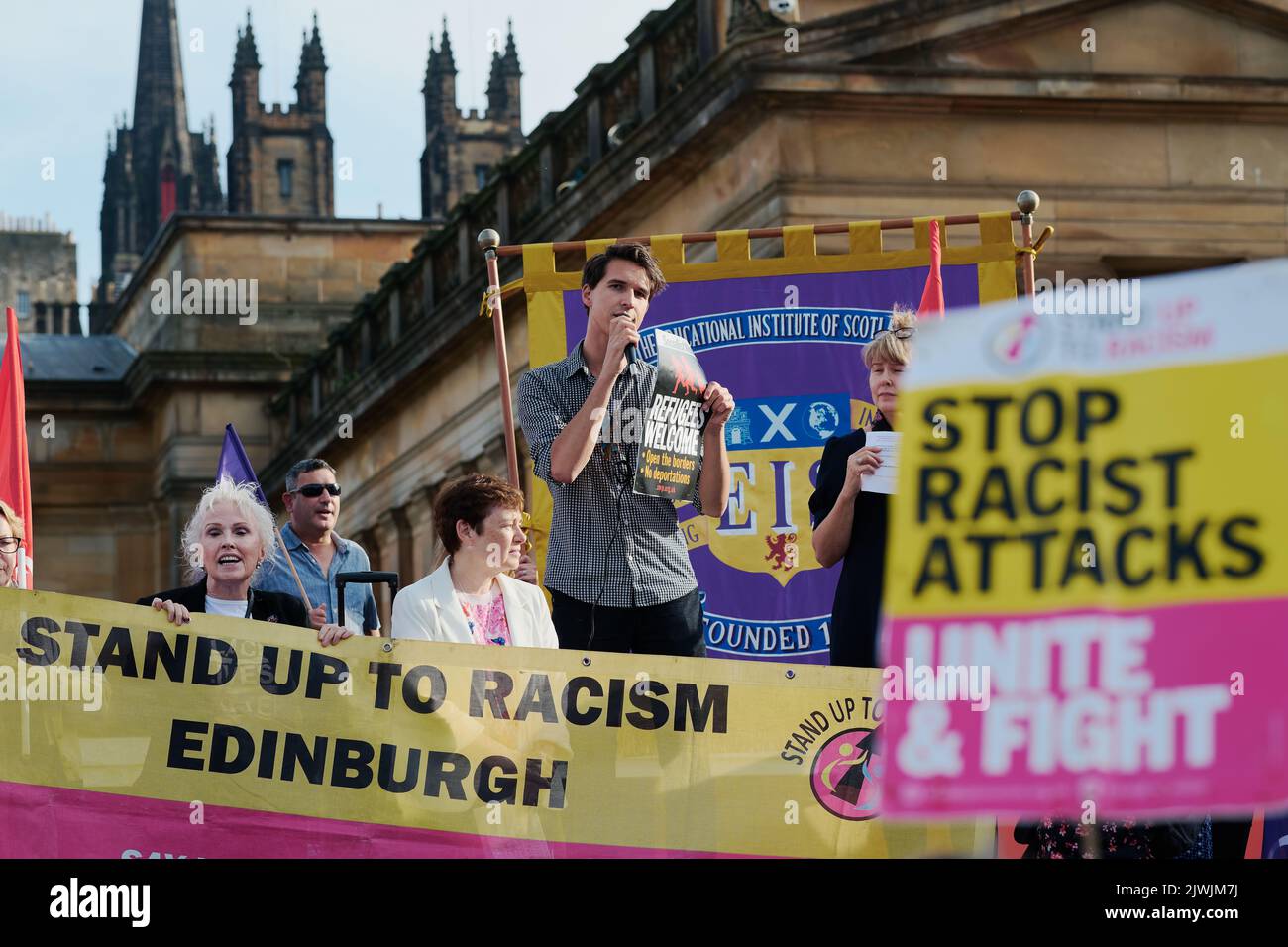 Edinburgh Scotland, UK 05 September 2022. Stop Rwanda deportation ...