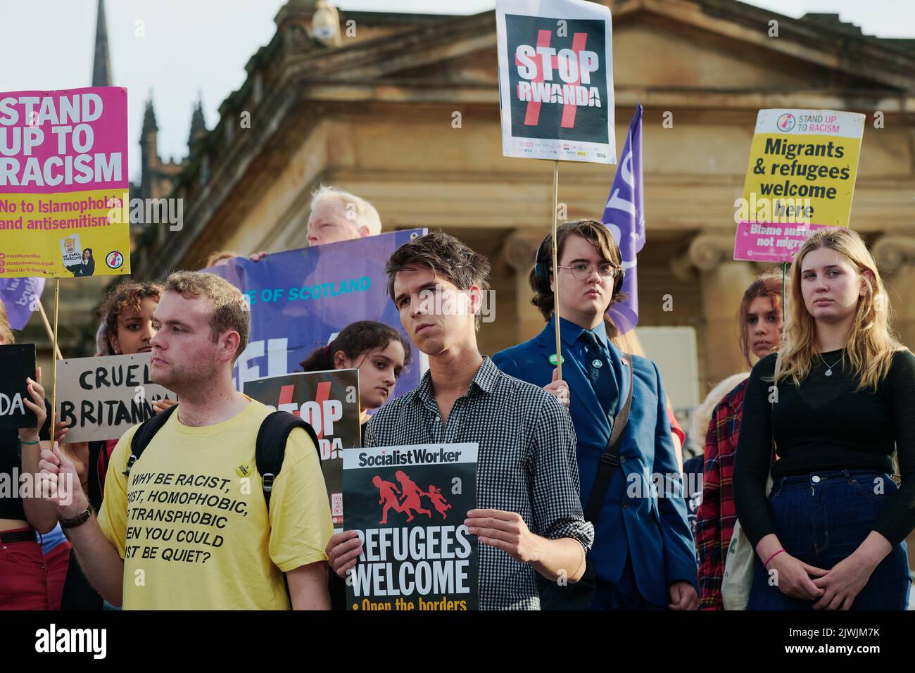 Edinburgh Scotland, UK 05 September 2022. Stop Rwanda deportation ...