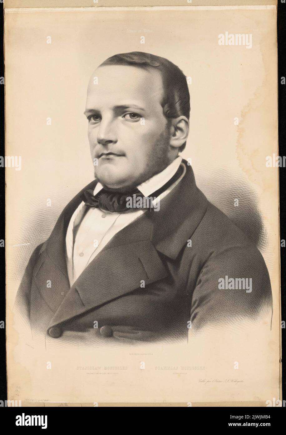 Portrait of Stanisław Moniuszko. Lemercier, Rose Joseph (Paryż ; zakład ...