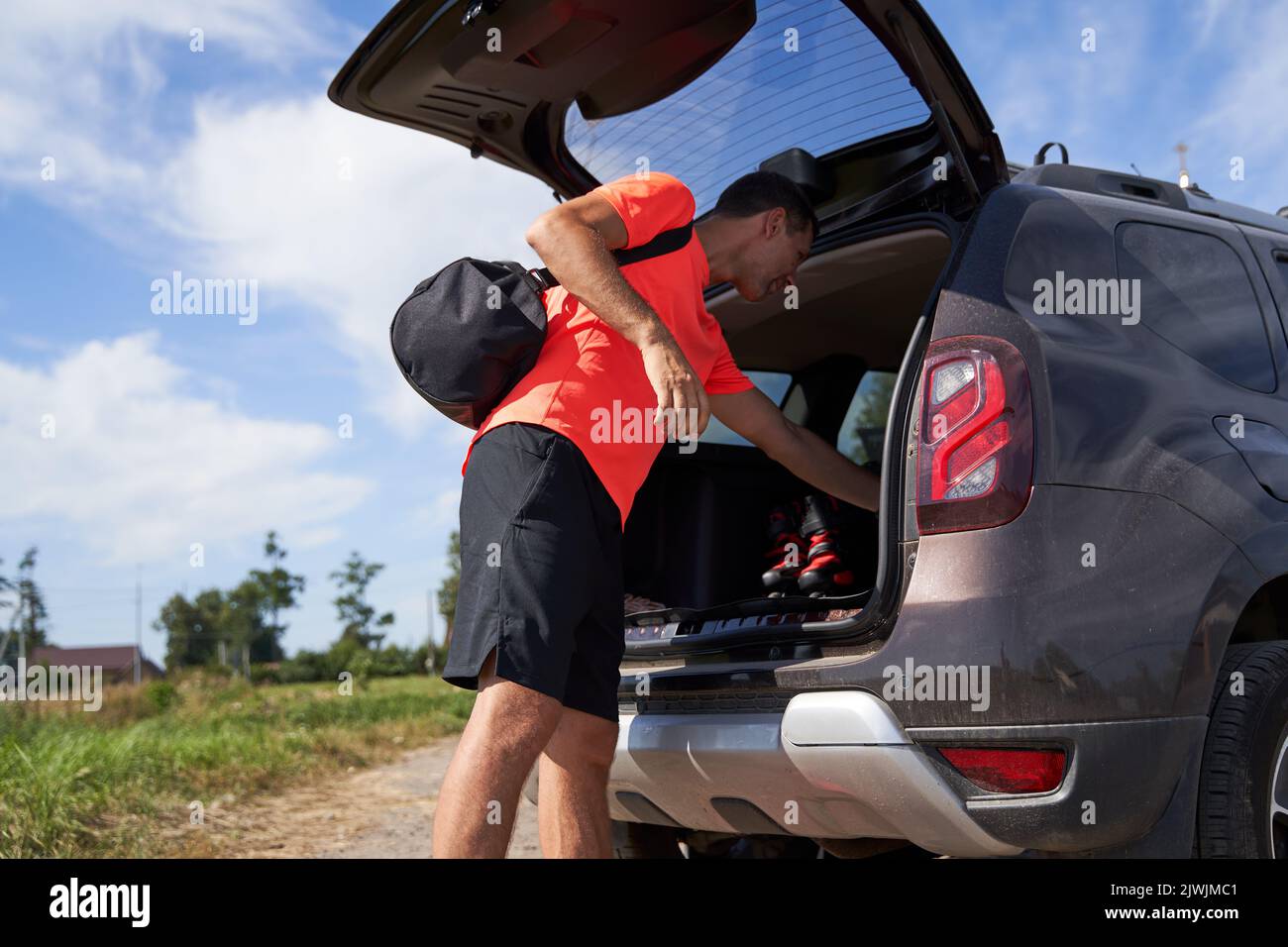 Getting out of car concept hi-res stock photography and images - Alamy