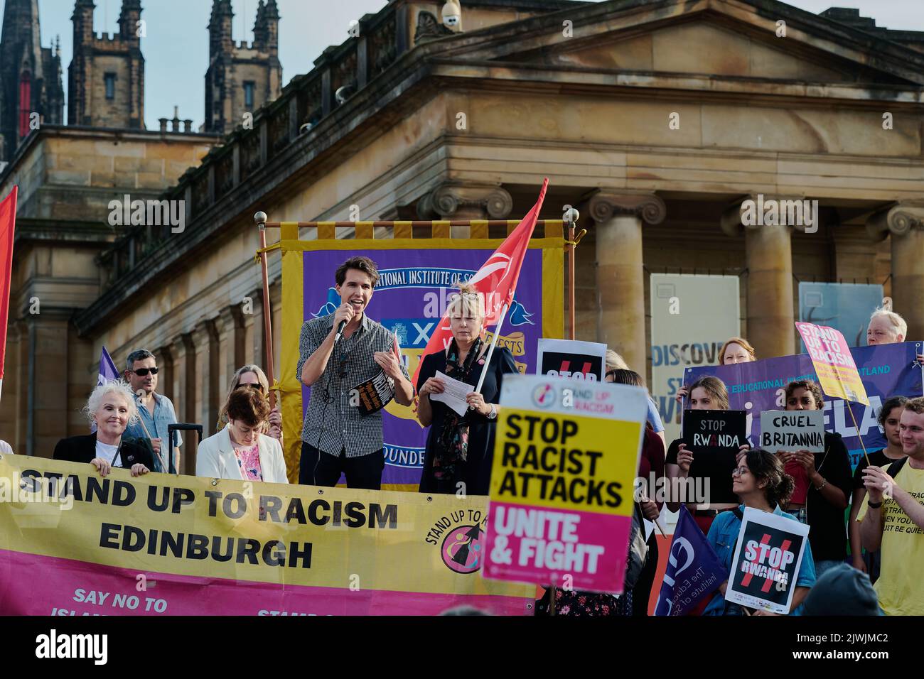Edinburgh Scotland, UK 05 September 2022. Stop Rwanda deportation ...