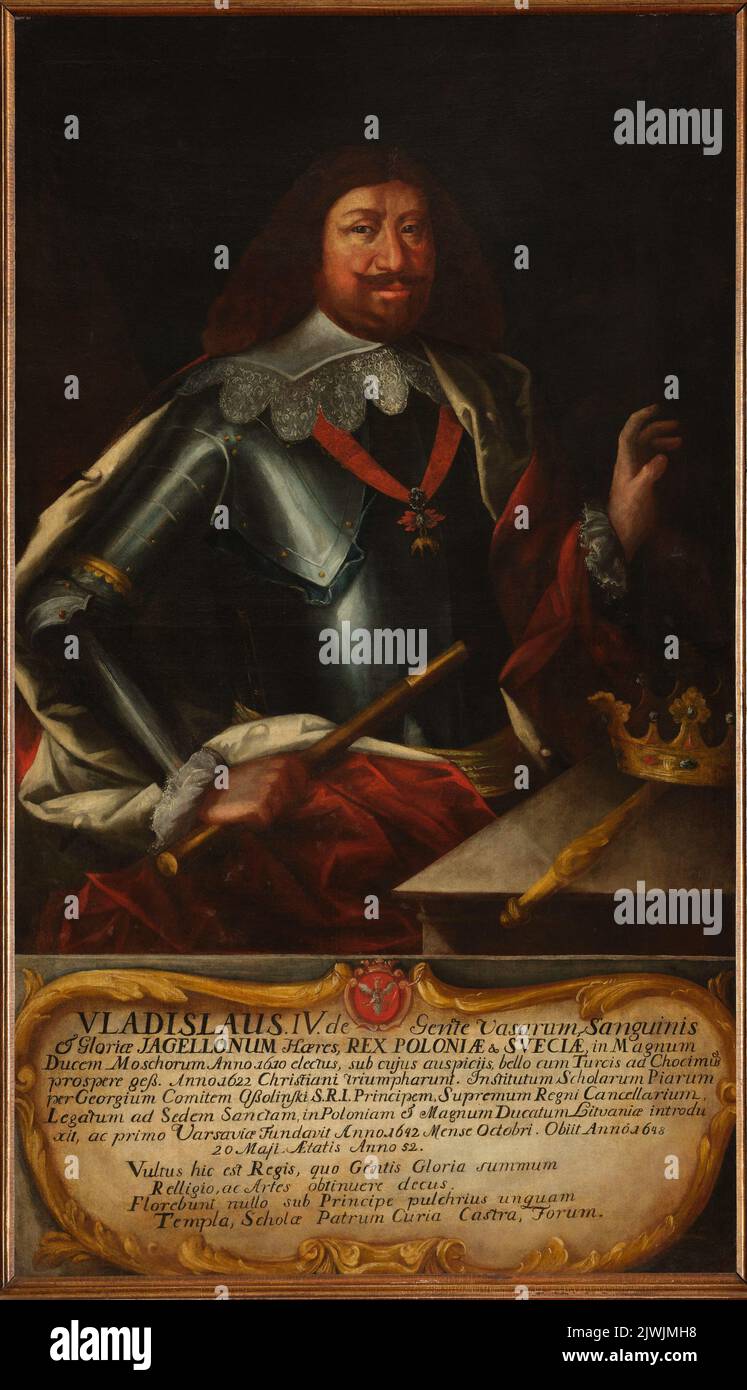 Portrait of Władysław IV Vasa, King of Poland. nieznany malarz polski ...