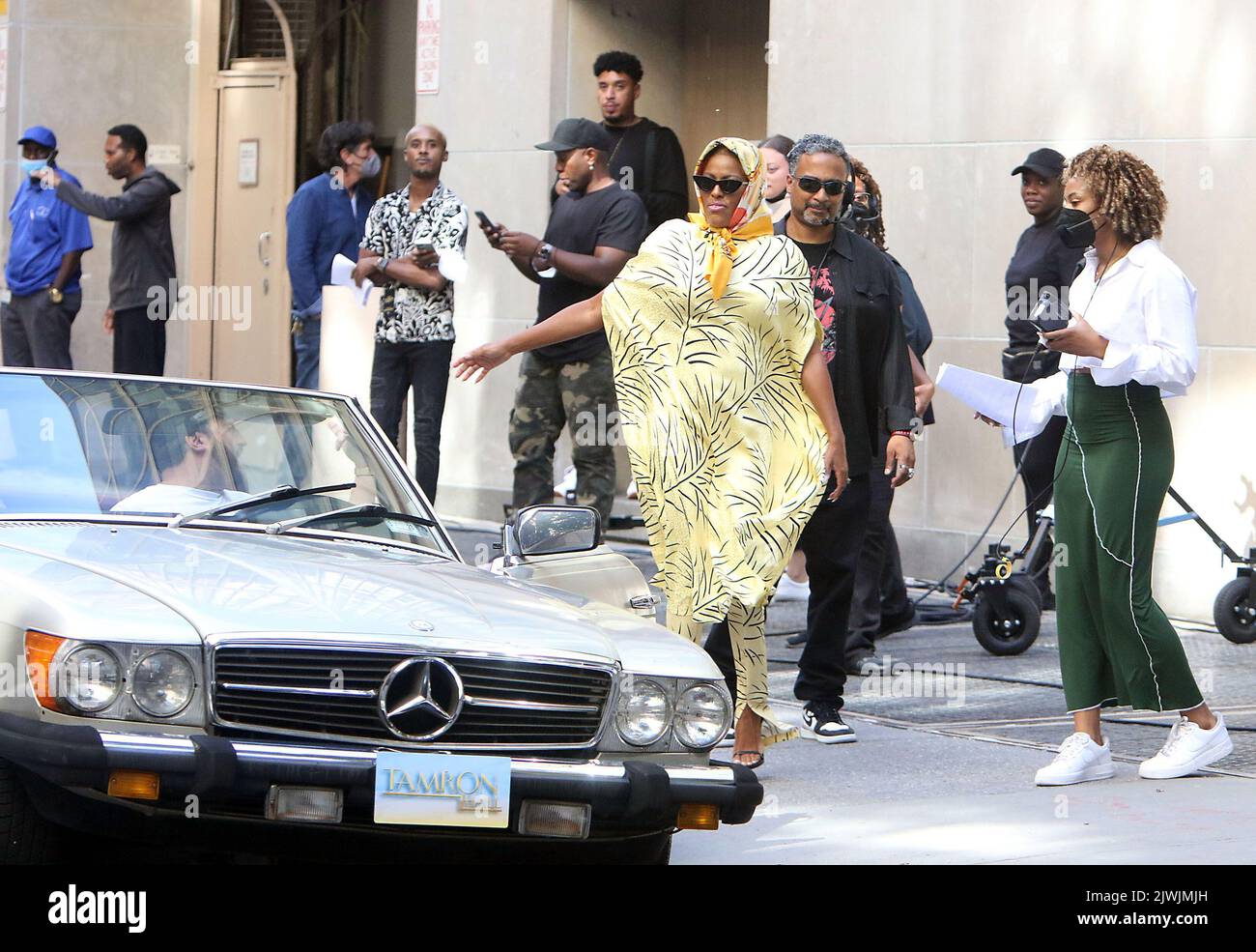 Tamron Hall shooting new look for her Tamron Hall show at the ABC ...