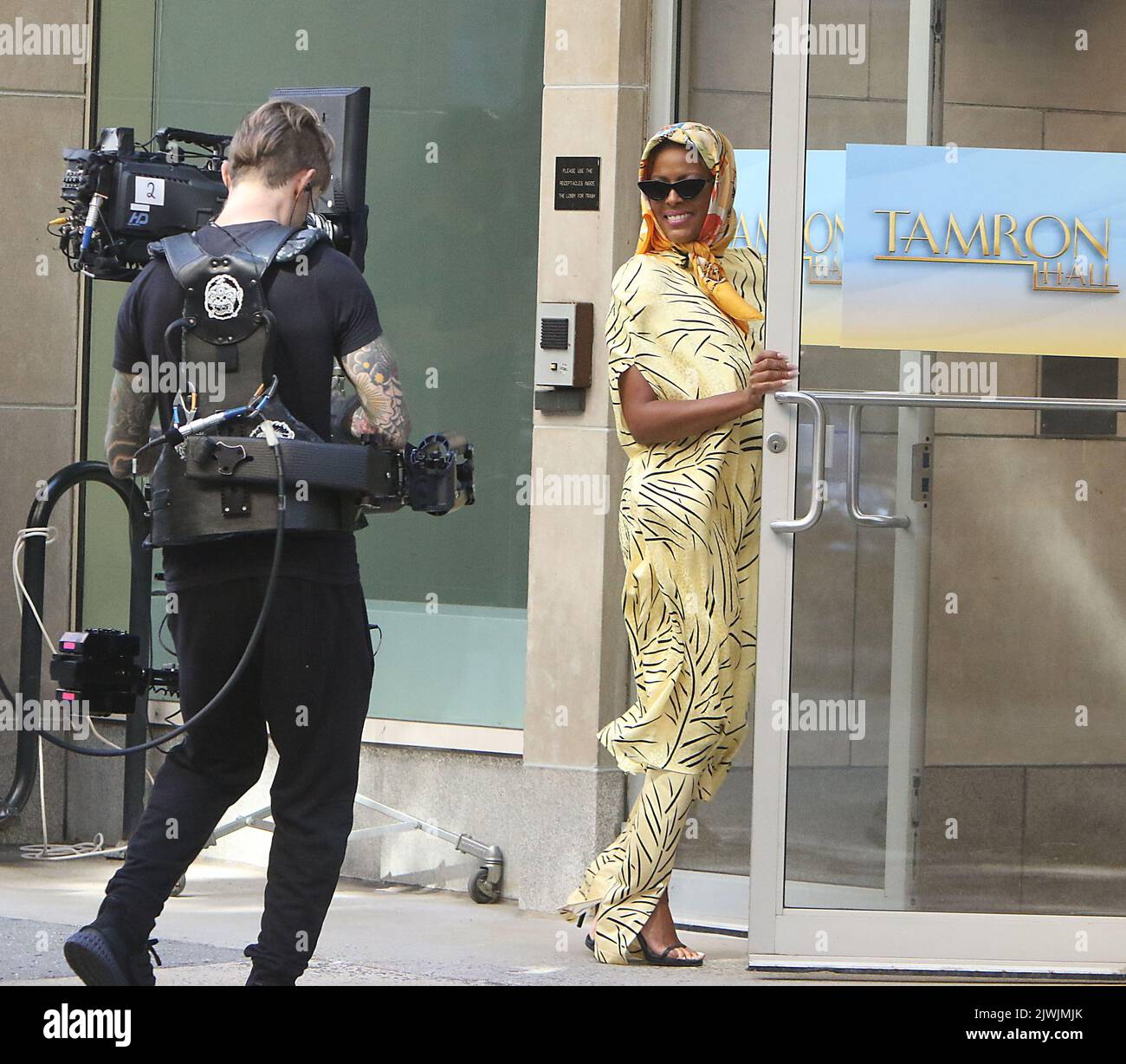 Tamron Hall shooting new look for her Tamron Hall show at the ABC ...
